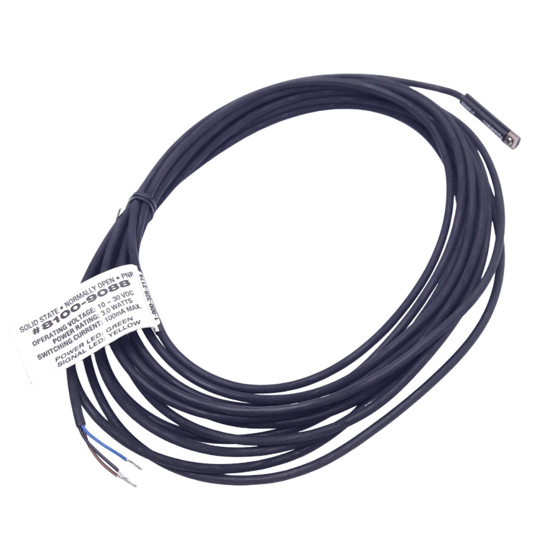 Tolomatic 8100-9088 Solid State Sensor Cable, PNP Normally Open, 10-30 ...