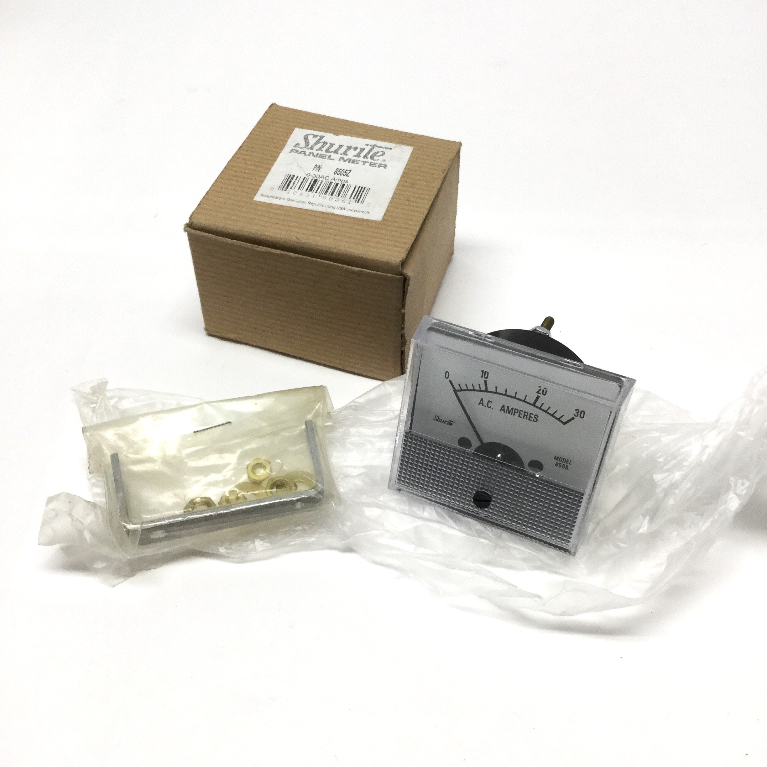 Shurite 8505Z Analog Current Panel Meter AC Ammeter Amps, 0-30A, 2.5 ...
