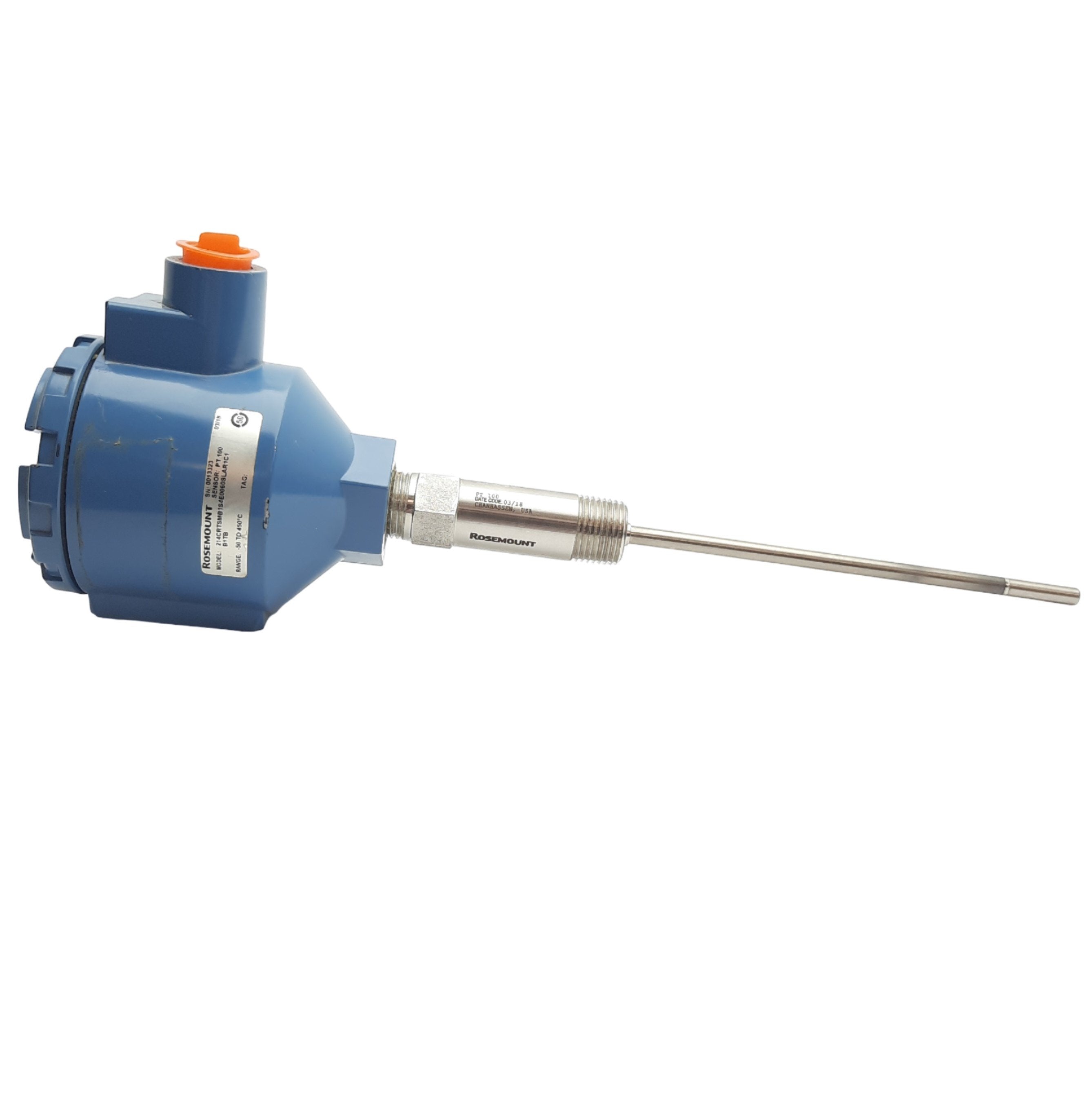 Rosemount 214CRTSMB1S4E0060SLAR1C1B1TB PT100 100Ω 4 wire, 6 in probe ...