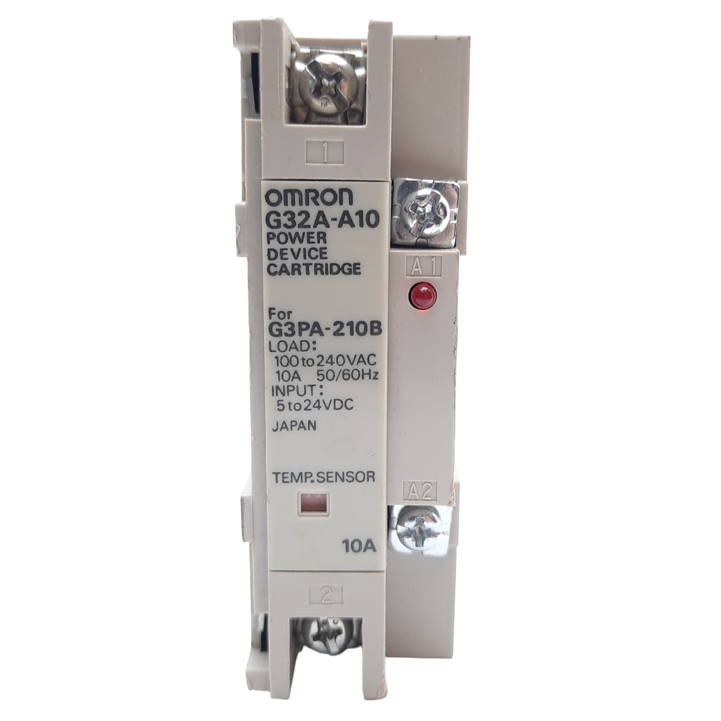 Omron G3PA-210B Solid State Relay, Load 100-240VAC 10A 50/60Hz Input 5 ...