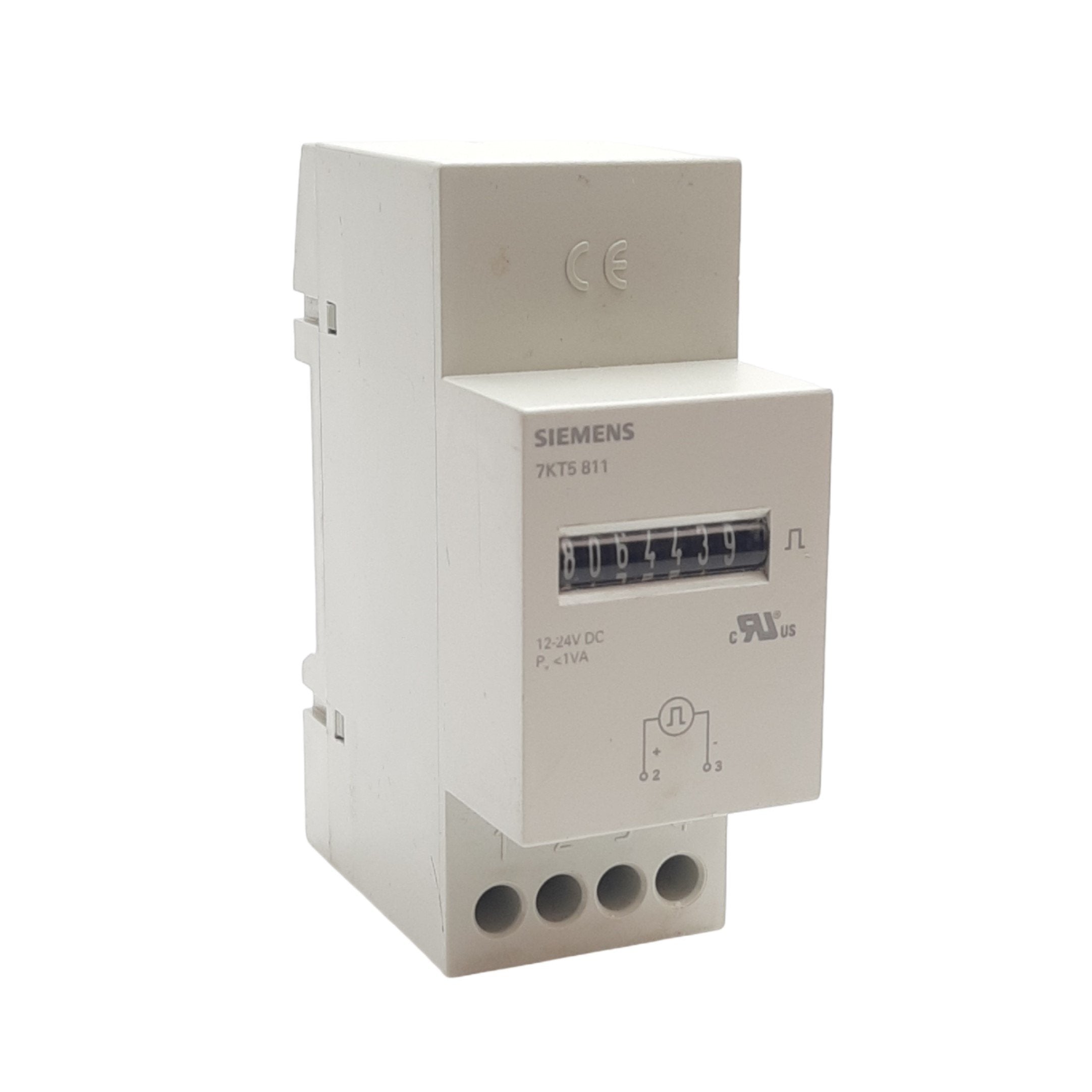 Siemens 7KT5811 Mechanical Pulse Counter 12-24VDC, 7 Character Display ...