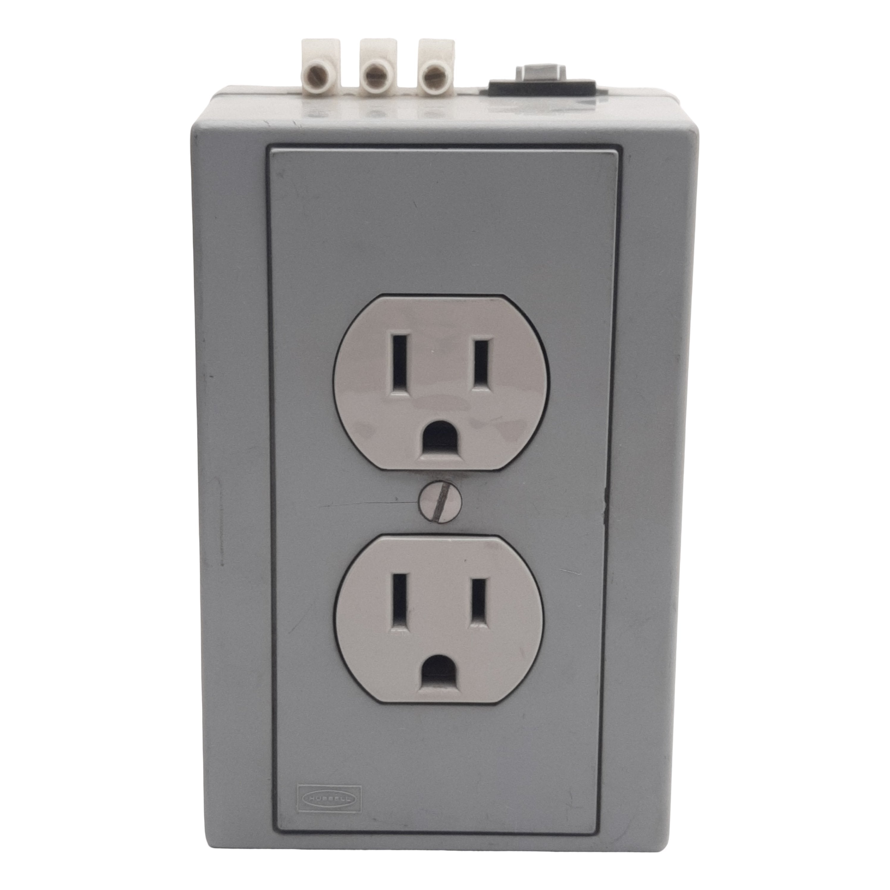 Hubbell DRUB15CB5 Complete Unit-Duplex Receptacle, 2P/3W 15A 125VAC, D ...