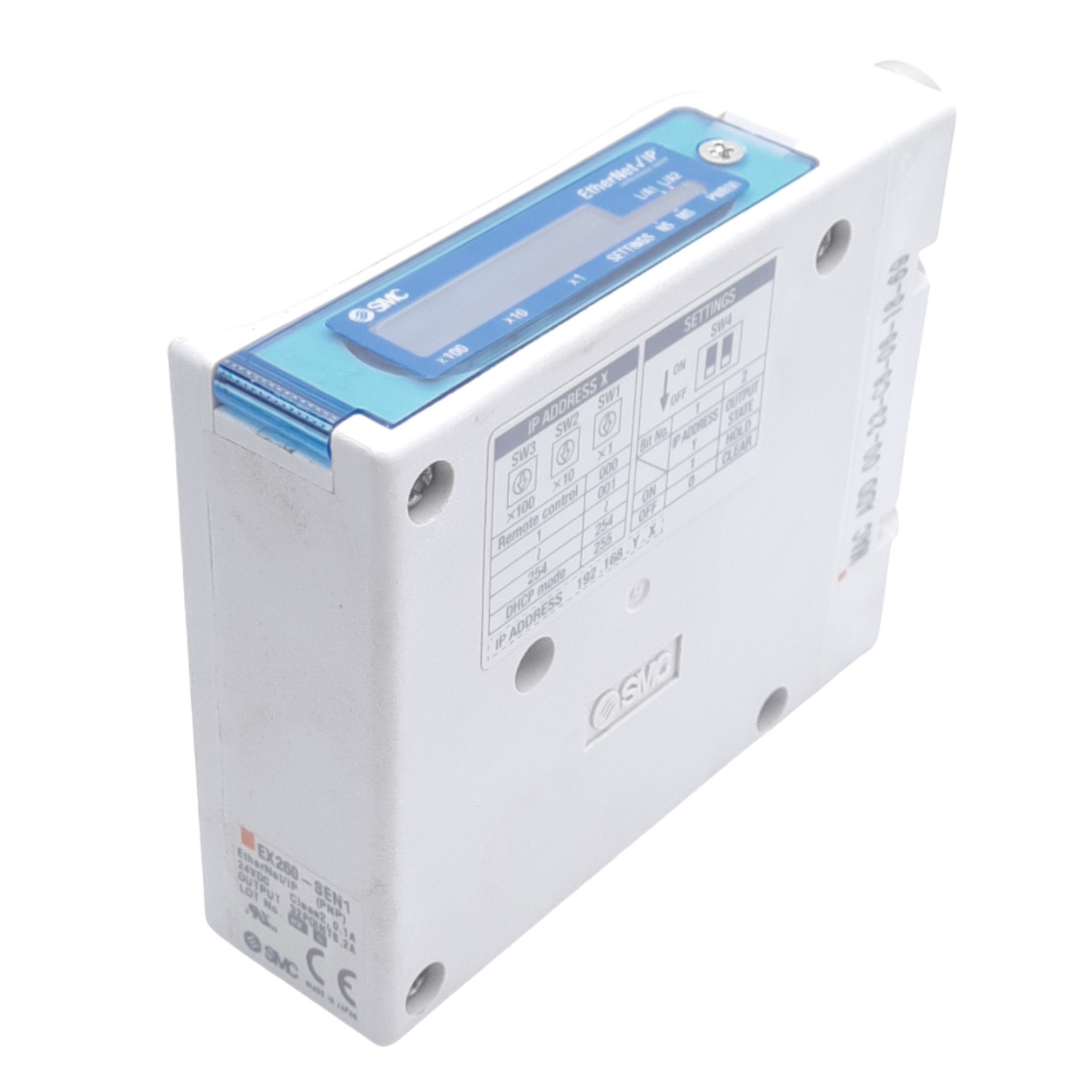 SMC EX260-SEN1 EX300 Serial Interface Unit, EtherNet, 32-Output, M12 ...