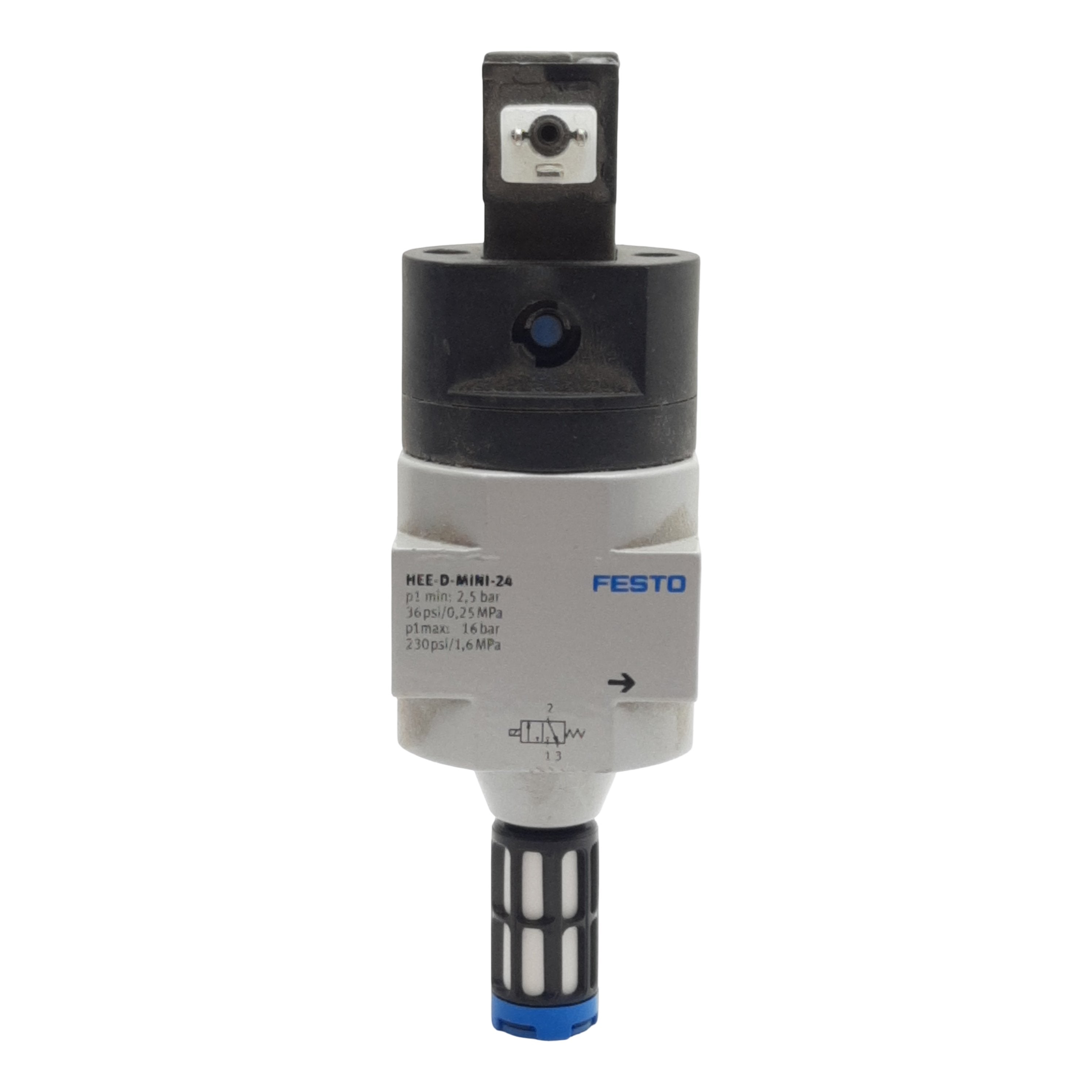 Festo HEE-D-MINI-24 On/Off Solenoid Valve 3/2-Way, 2.5-16bar, G1/8in ...