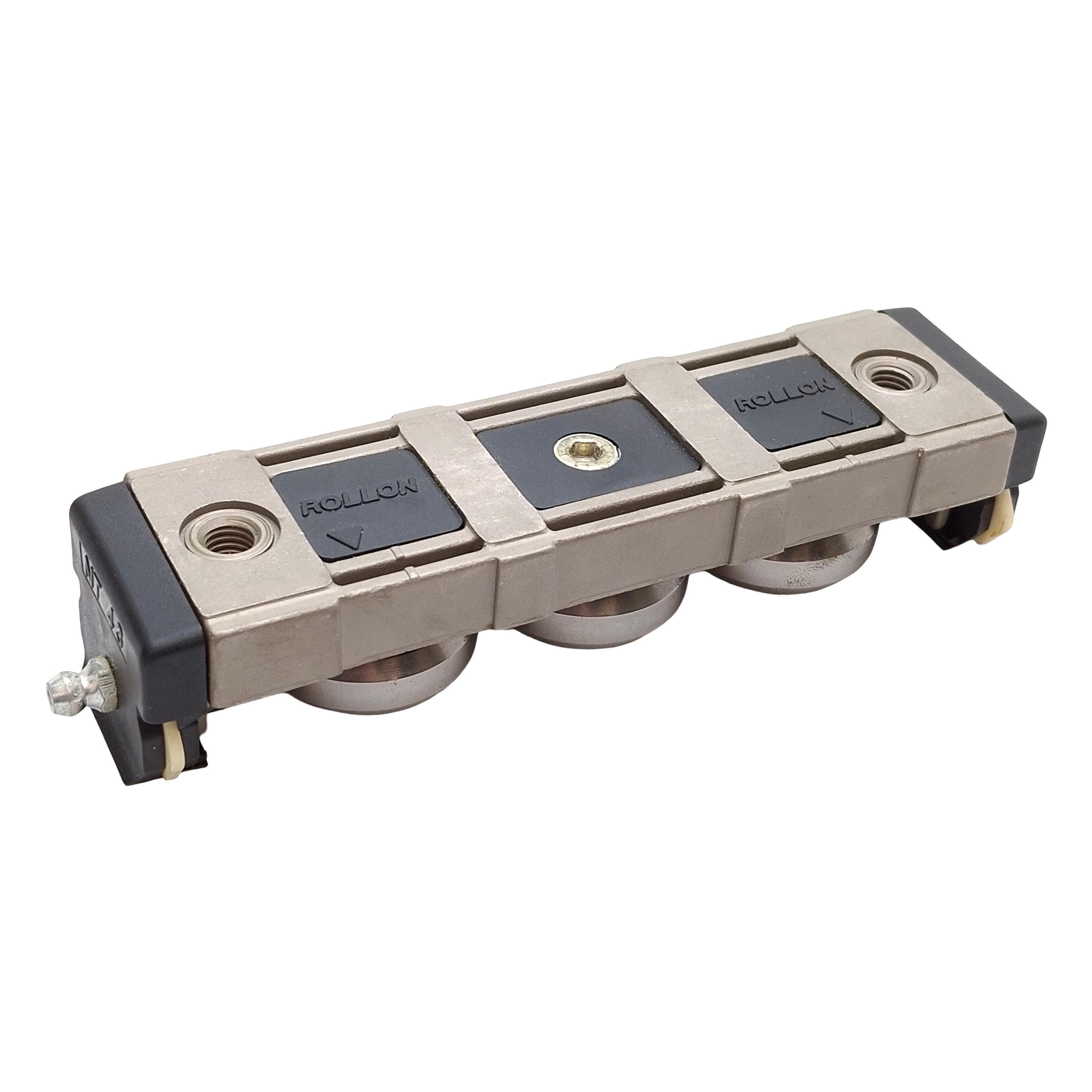 Rollon NT43L-3-A Compact Rail Slider, 43mm Rail, 3-Roller, M8 Holes, 5 ...