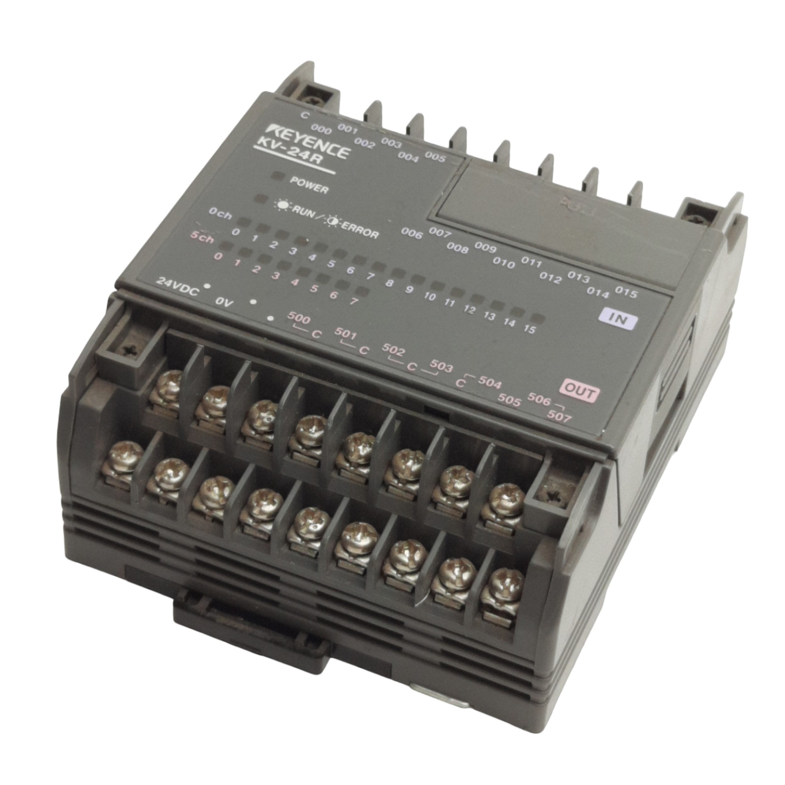 Keyence KV-24R PLC Base Unit 16-Inputs, 8 Relay Outputs, 250VAC/30VDC ...