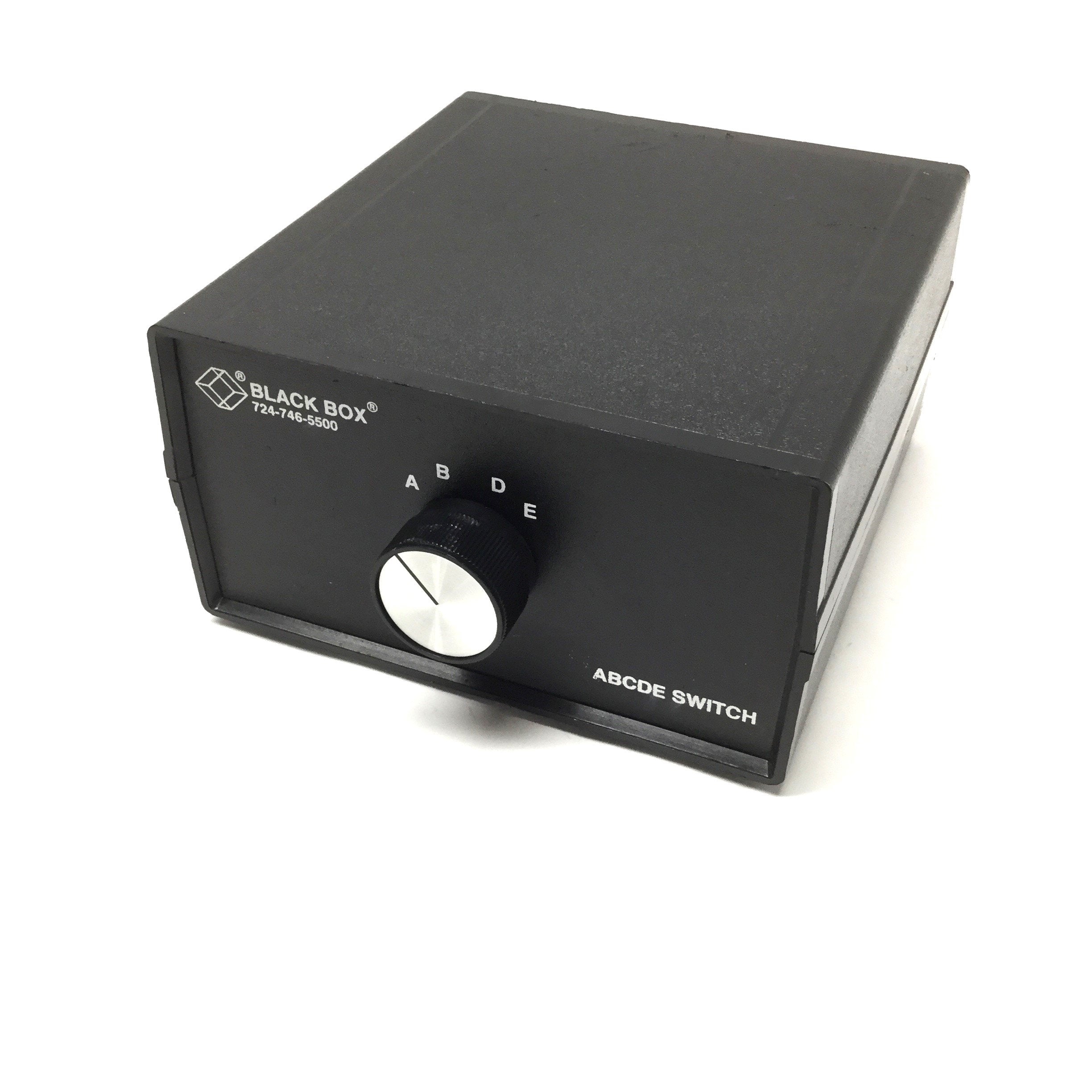 Black Box SW560A-BNC ABCDE Desktop Manual External BNC Coaxial Switch ...