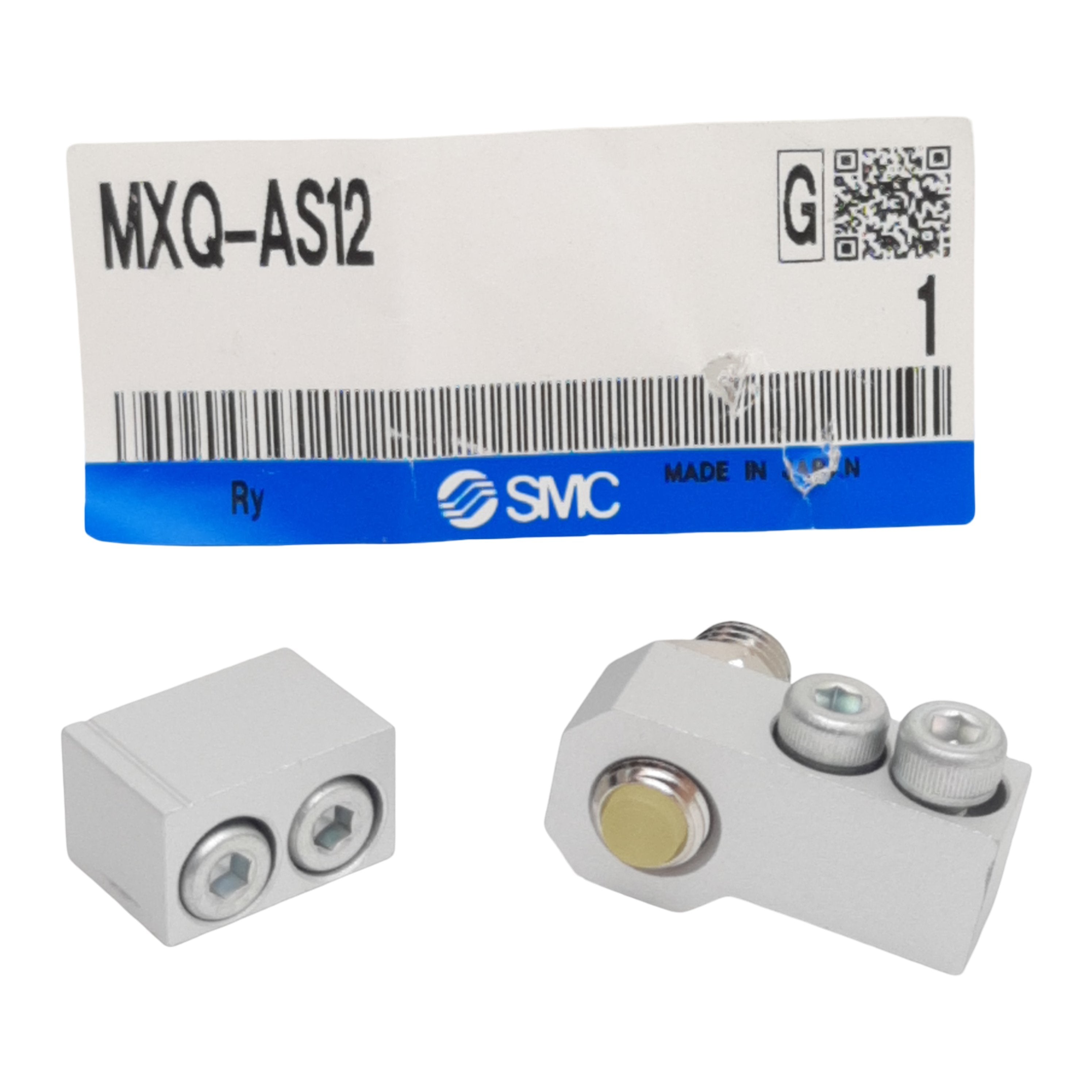 SMC MXQ-AS12 Stroke Adjuster Rubber Stopper ø12mm Bore, 5mm Stroke Ran ...
