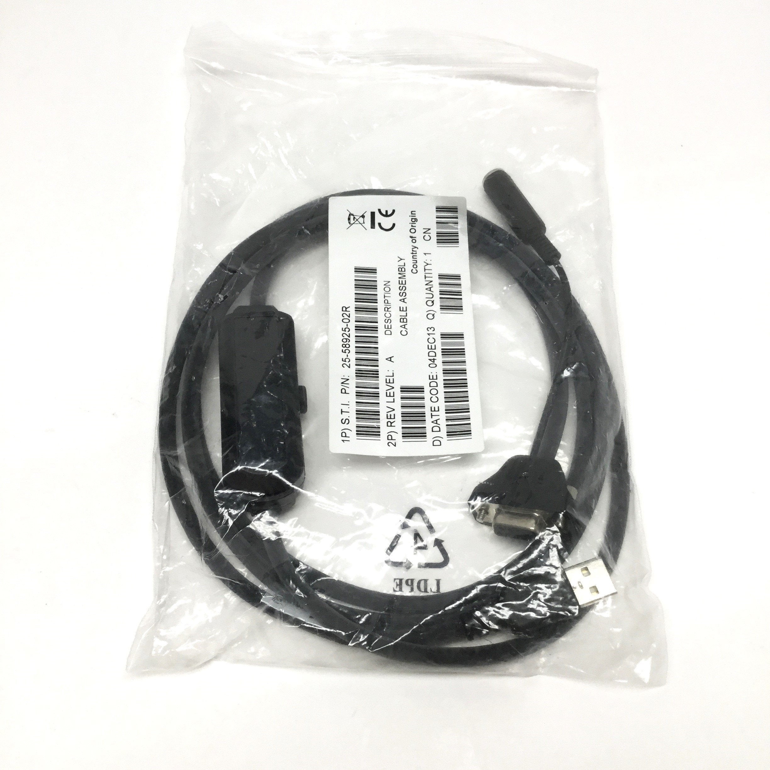 Zebra Symbol 25-58925-02R Scanner Cable USB to 9-Pin w/Trigger Jack ...