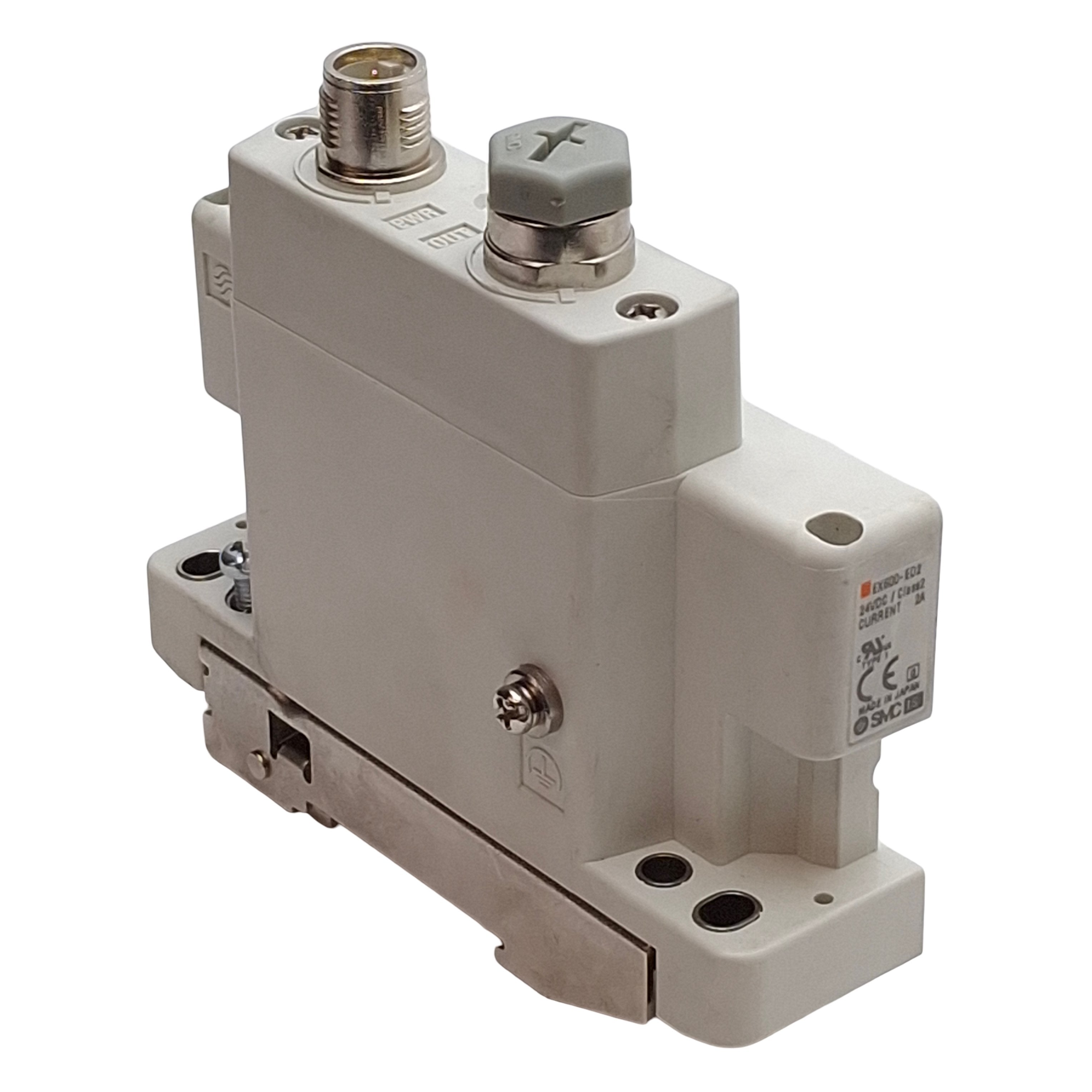 SMC EX600-ED2 Fieldbus Device End Plate, M12 5-Pin Male, 24VDC 2A, DIN ...