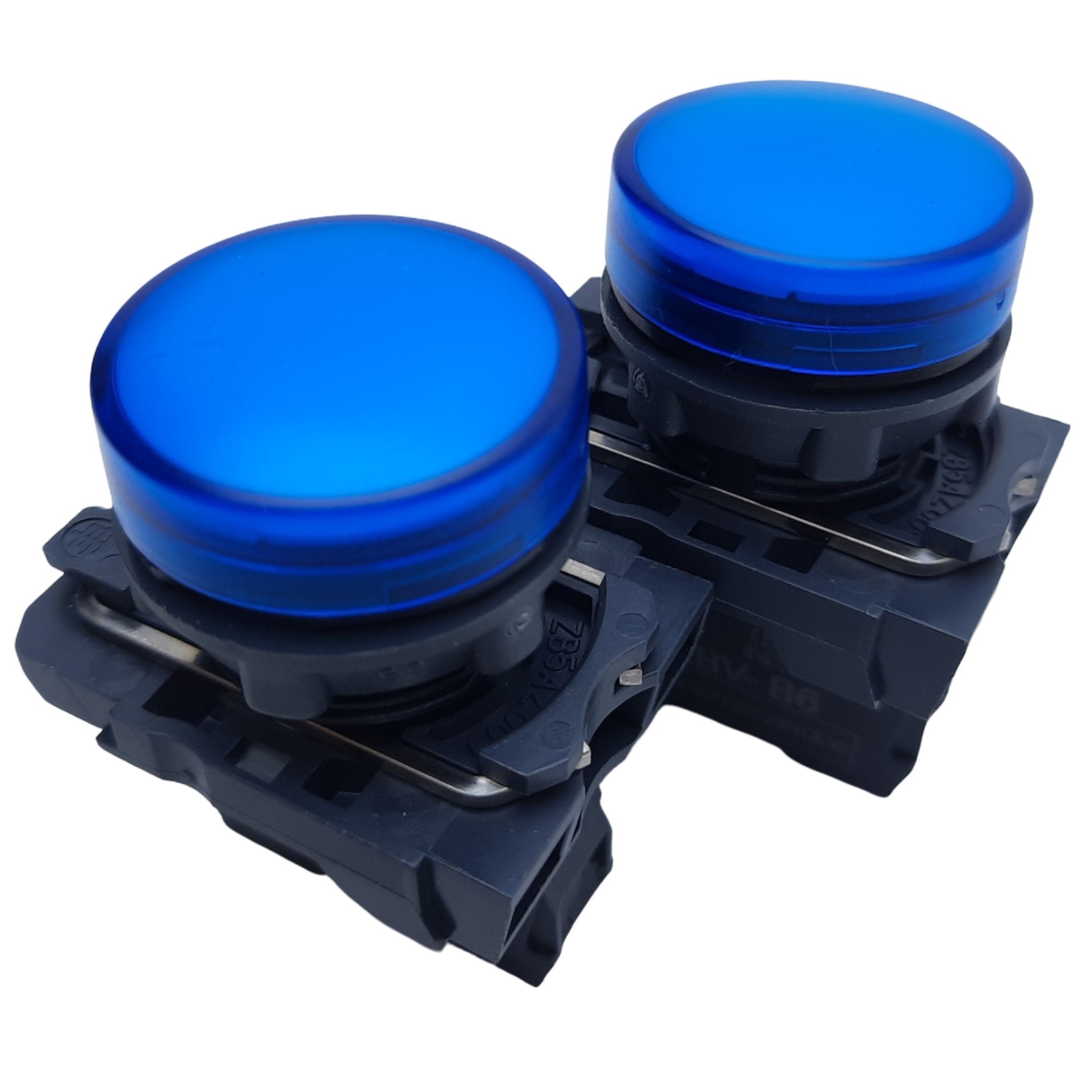 Lot of 2 Schneider Electric XB4BVB6 Harmony XB4 Pilot Light, Blue ø22m ...