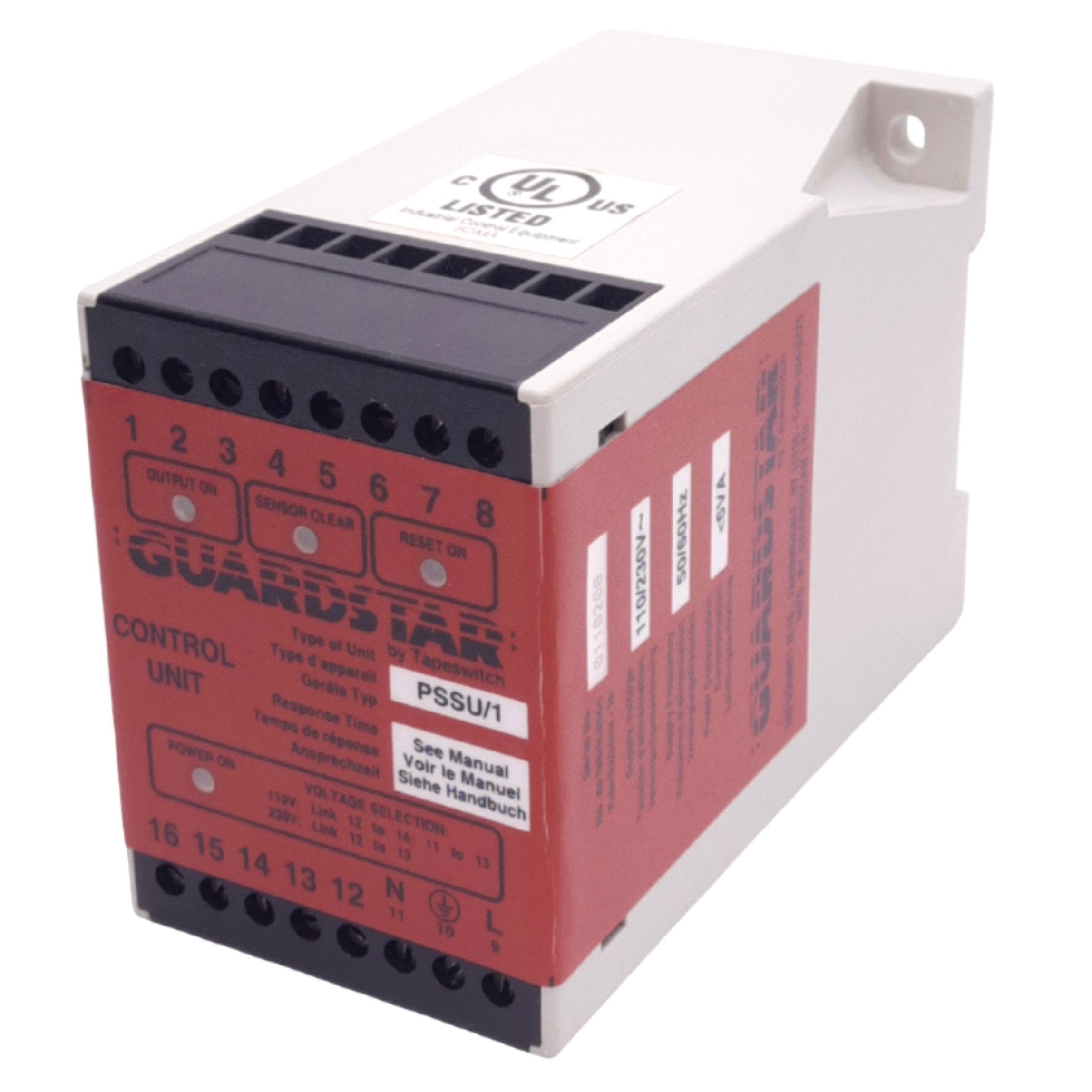 Tapeswitch PSSU/1 GUARDSTAR Safety Relay, 2NO Out, 110/230VAC In, DIN ...