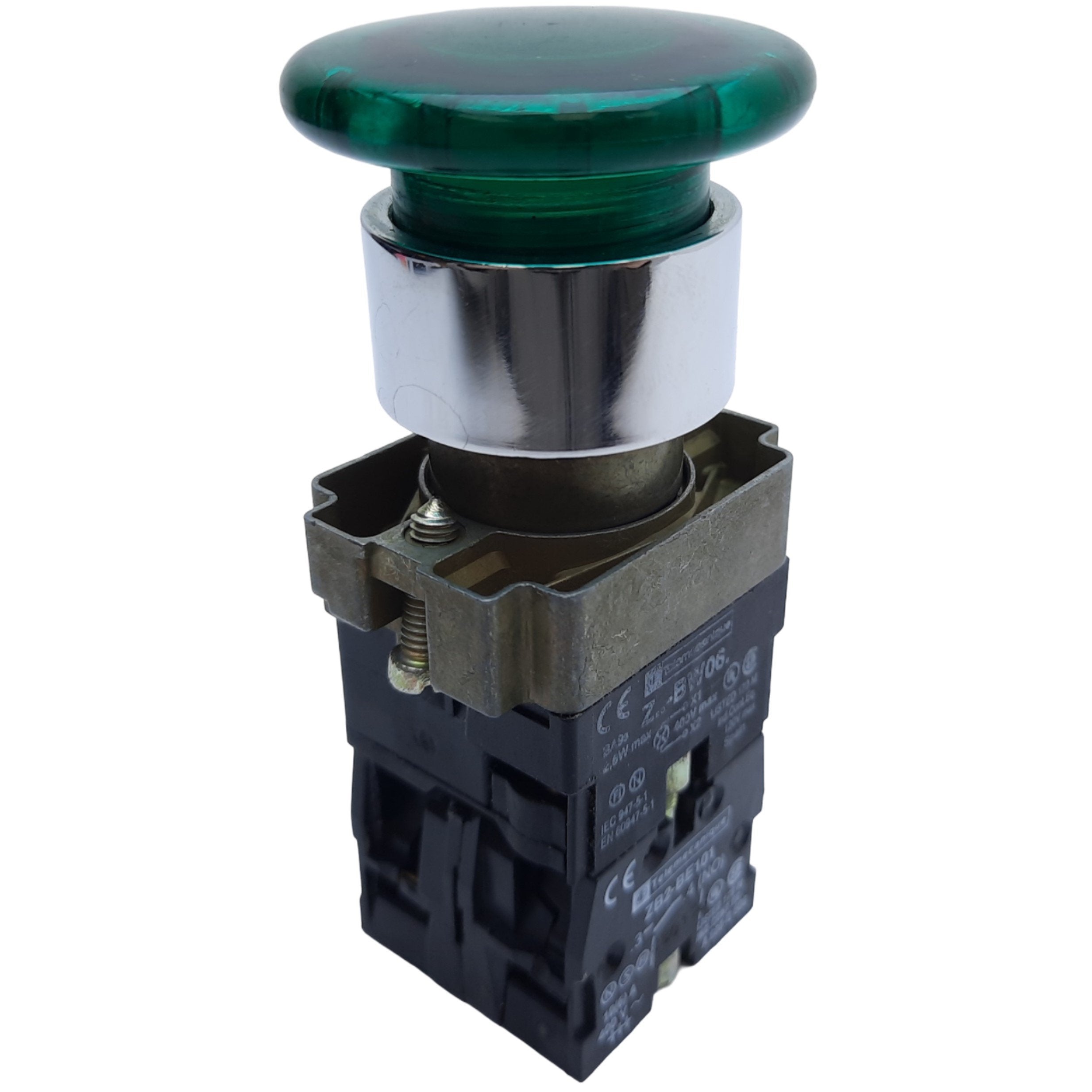 Telemecanique Z-BW06 Illuminated Push Button ø40mm 1NO-1NC, 10A 600VAC ...