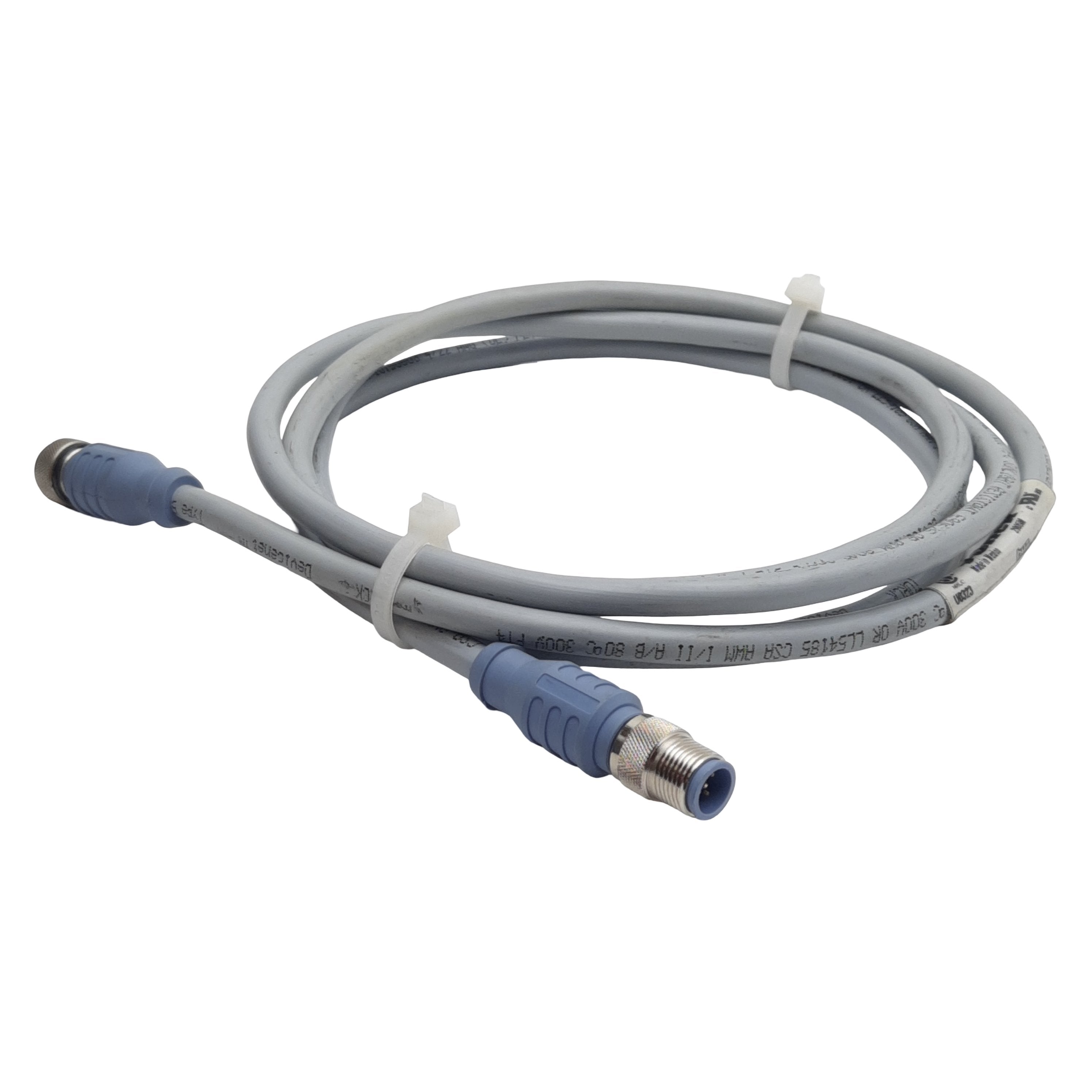 Turck RSC RKC 572-2M Cordset, 5-Pin M12 Male to 5-Pin M12 Female, 4A 2 ...