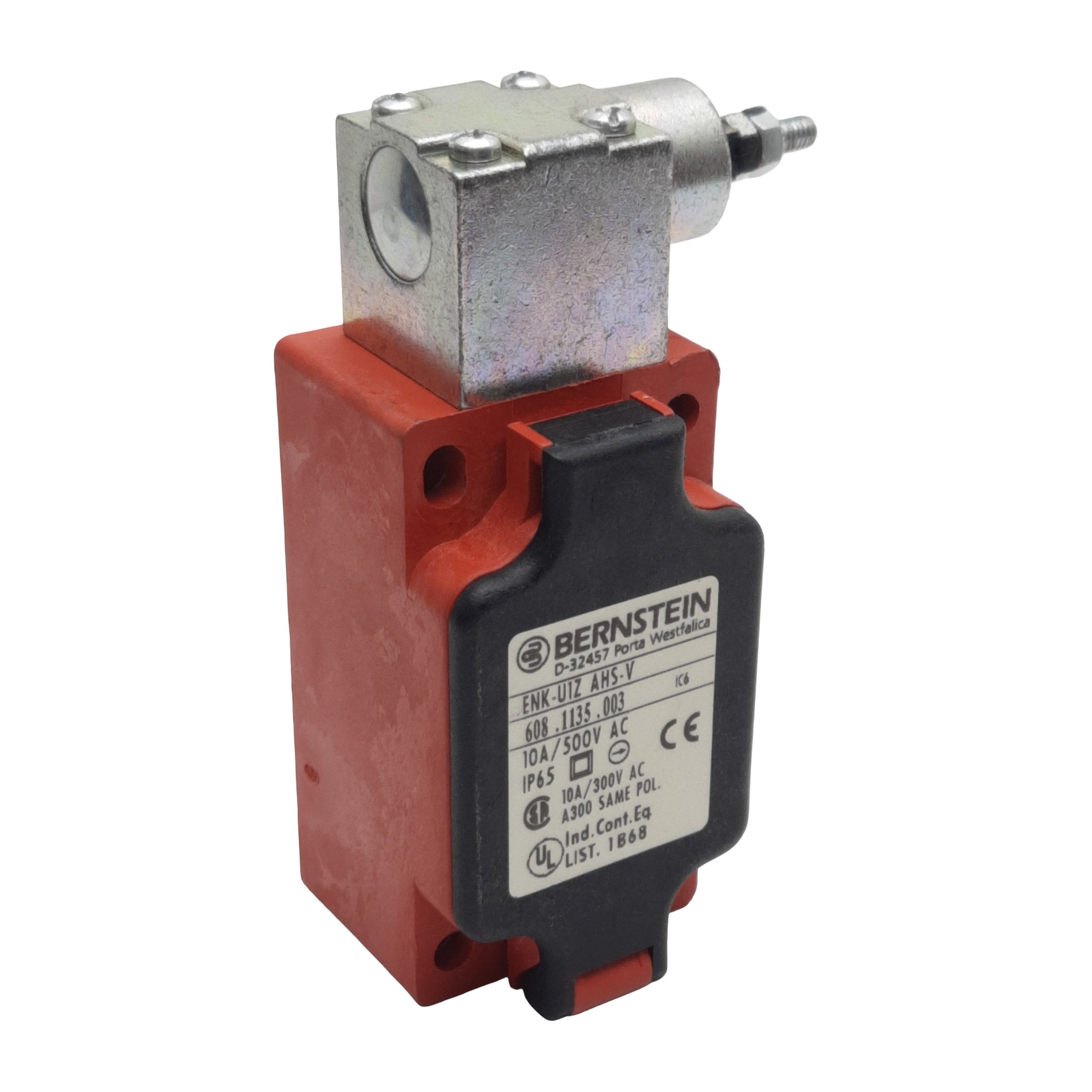 Bernstein ENK-U1Z-AHS-V Limit Switch, NO + NC, 10A 500VAC *Modified Ac ...