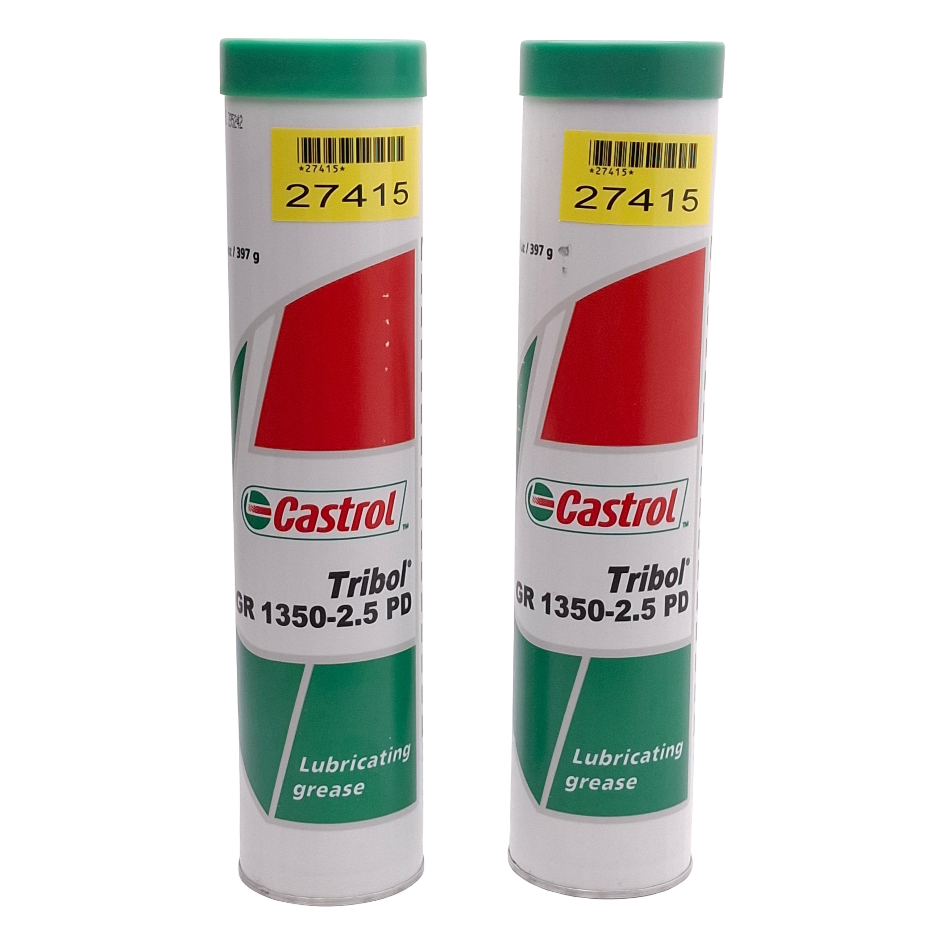 Lot of 2 Castrol Tribol GR 1350-2.5 PD Lubricating Grease, NLGI Grade ...
