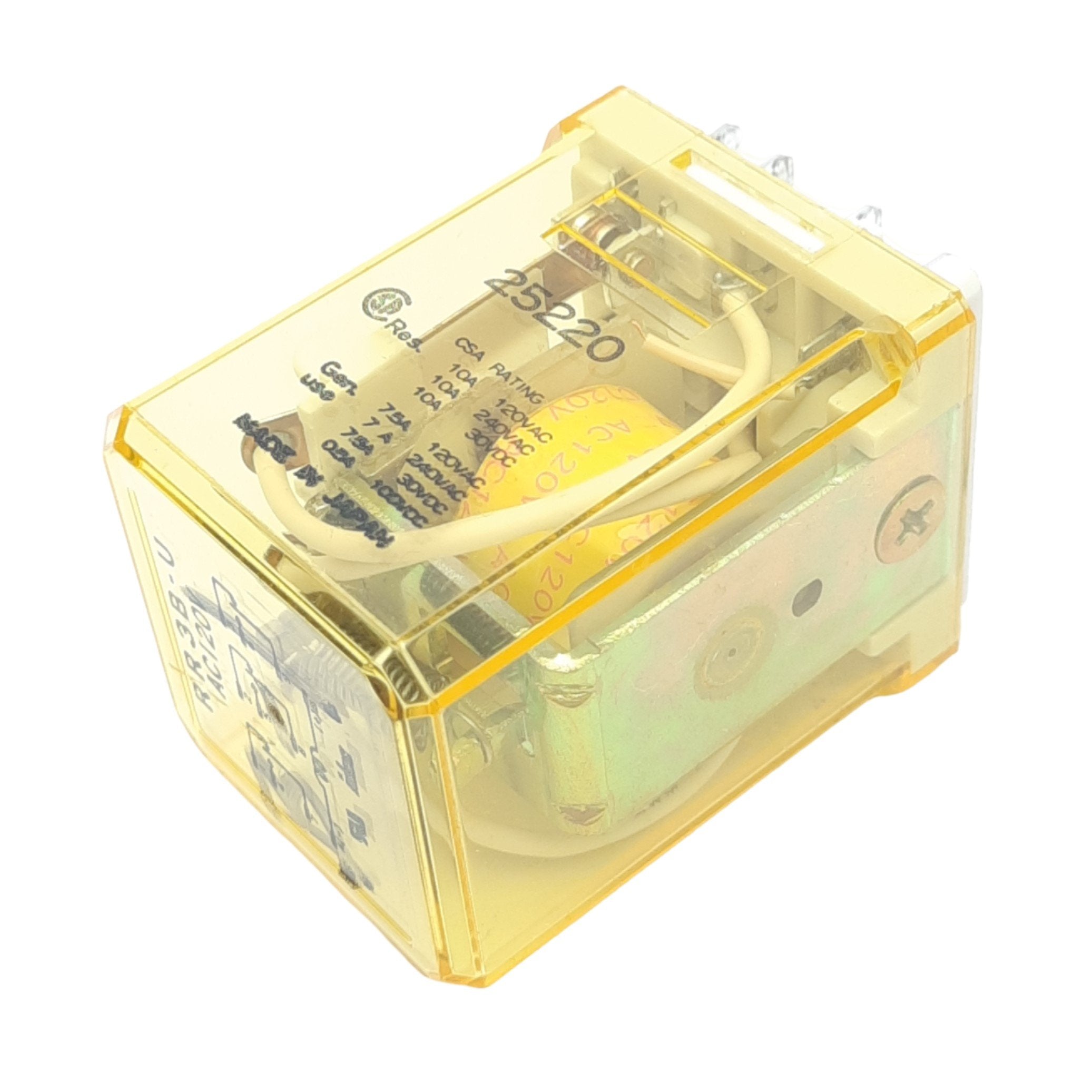 IDEC RR3B-UAC120V Plug-In Relay, 3PDT, 11-Pin, 240VAC 10A Max, 120VAC ...