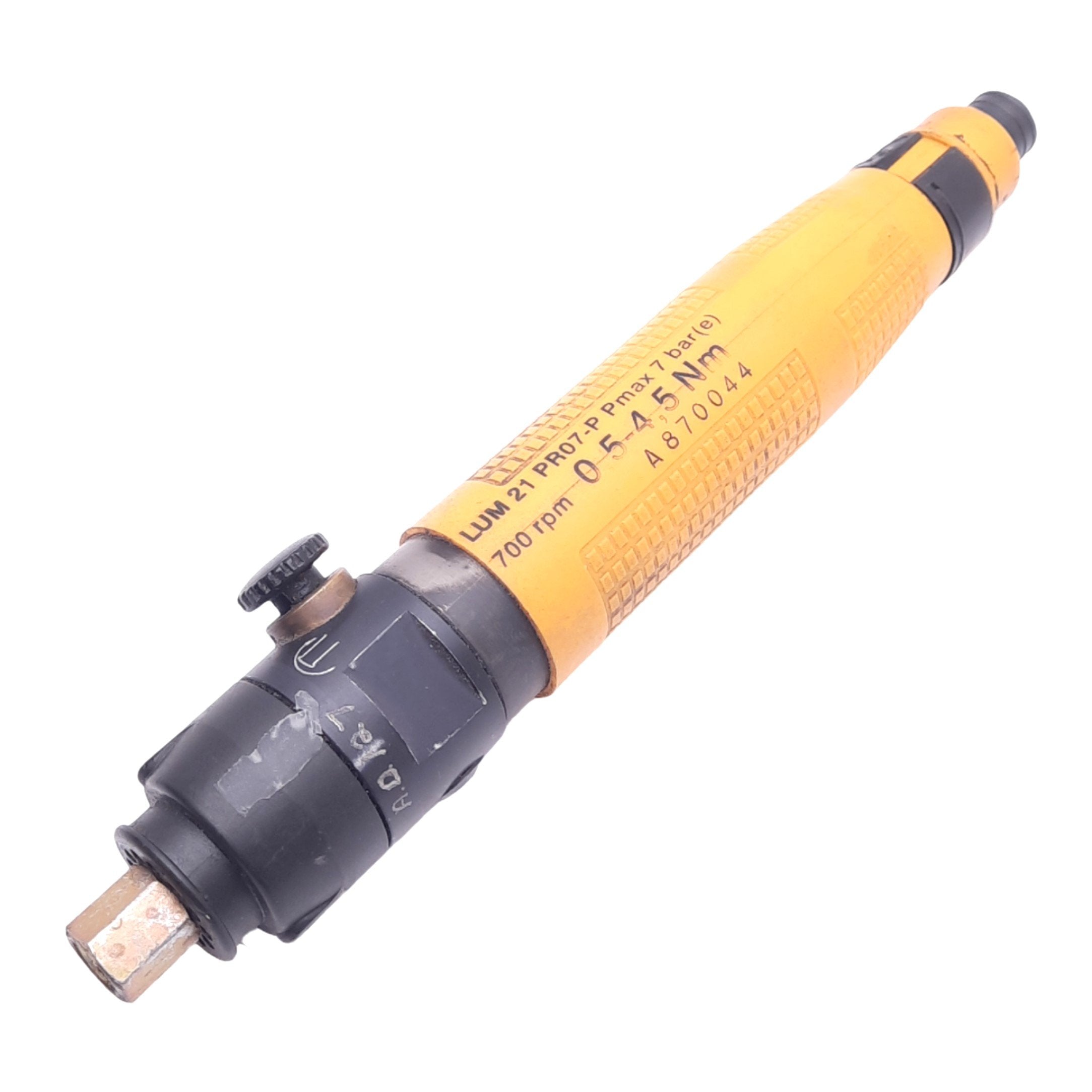 Atlas Copco Tools LUM21 PR07-P Pneumatic Screwdriver, 700rpm, 0.5-4.5N ...