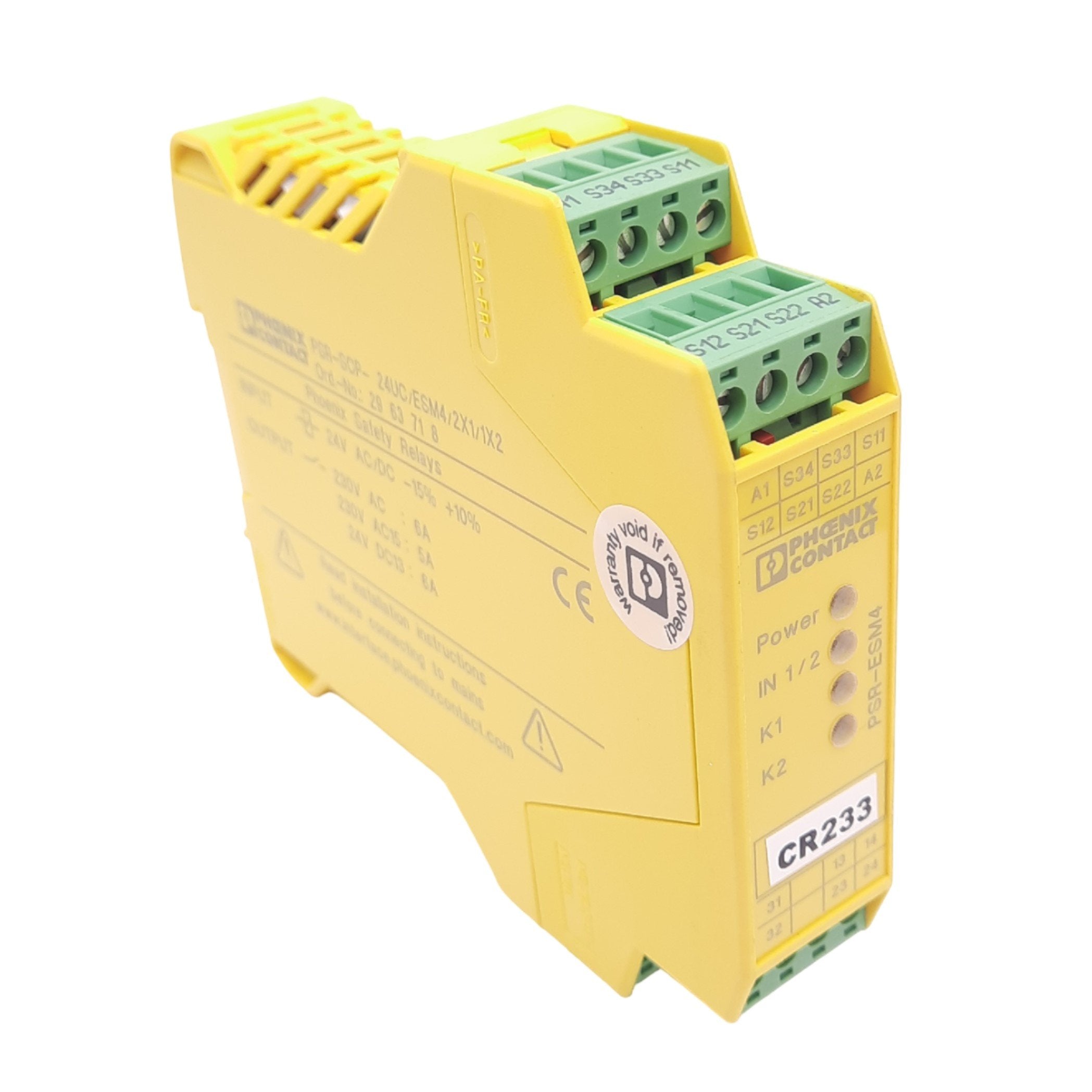 Phoenix Contact PSR-SCP-24UC/ESM4/2X1/1X2 Safety Relay, 3-Pole, 240VAC ...