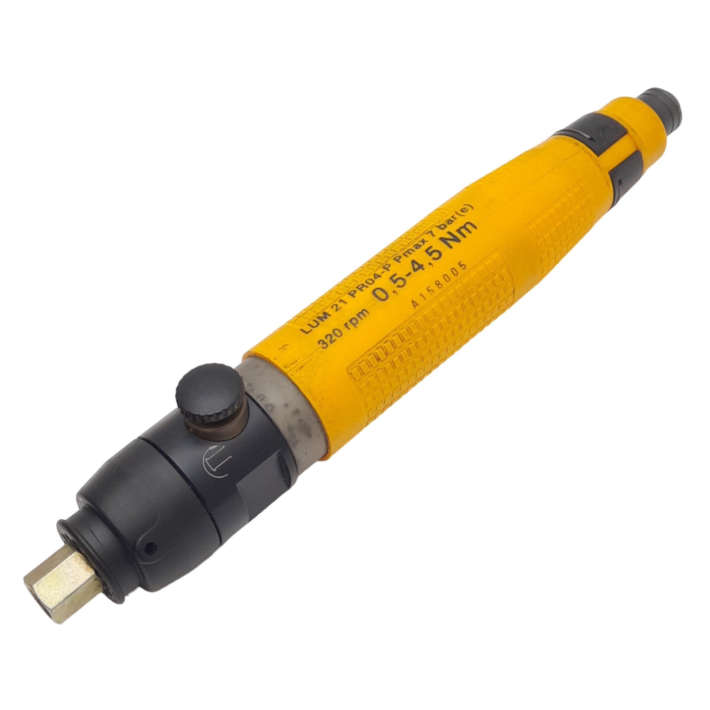 Atlas Copco Tools LUM21 PR04-P Pneumatic Screwdriver, 320rpm, 0.5-4.5N ...