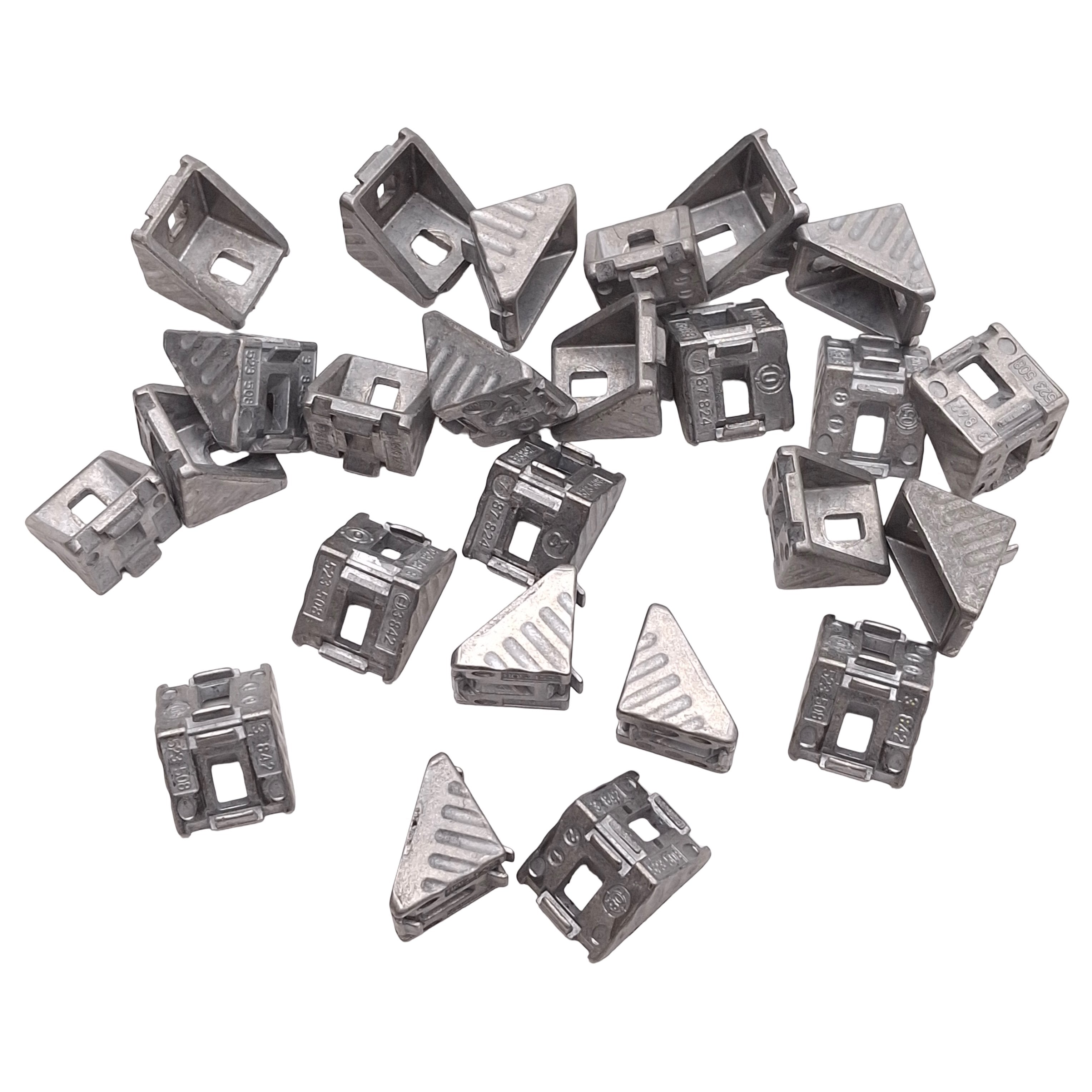Lot of 25 Bosch Rexroth 3842523508 Aluminum Gusset Corner Bracket Slot ...