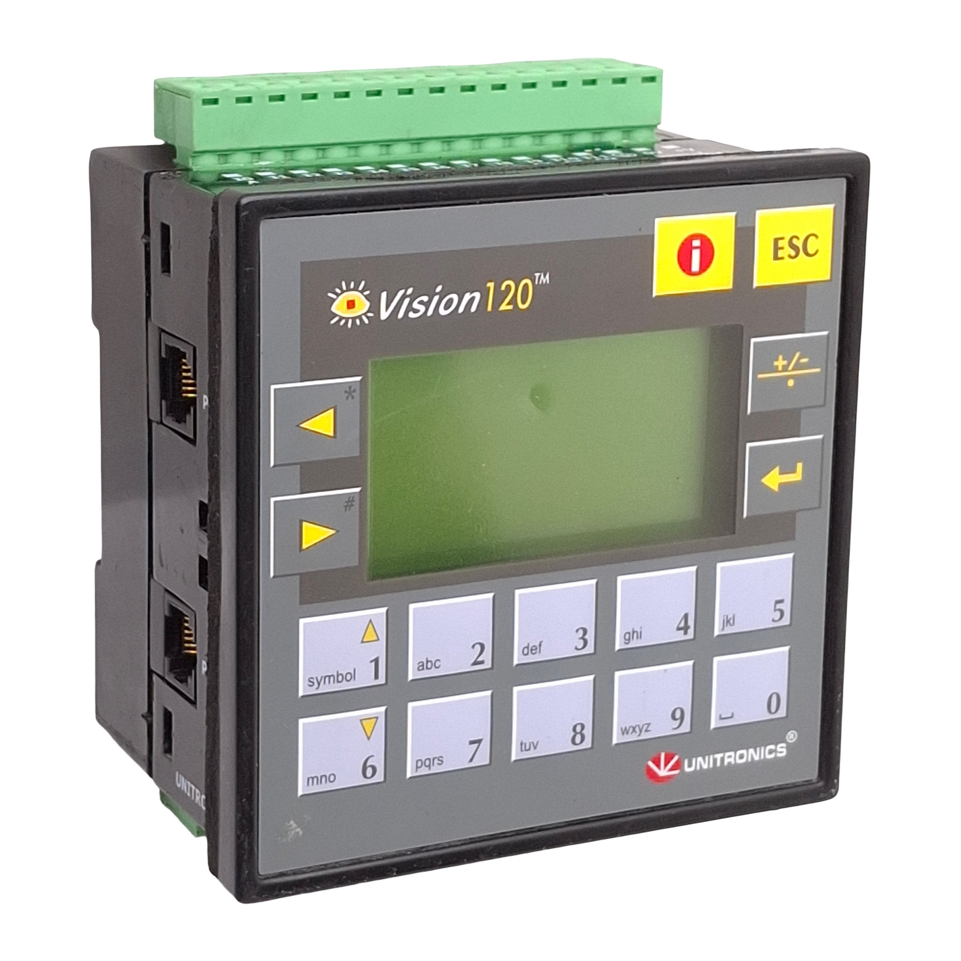 Unitronics V120-22-UN2 Vison120 OPLC & HMI, 12x I/O, RS232, 12/24VDC ...