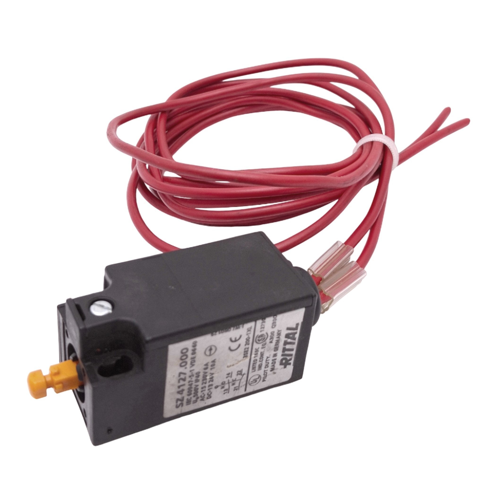 Rittal SZ 4127.000 Push Button Door Switch, 1NO 1NC, 230VAC 6A Max, 2 ...