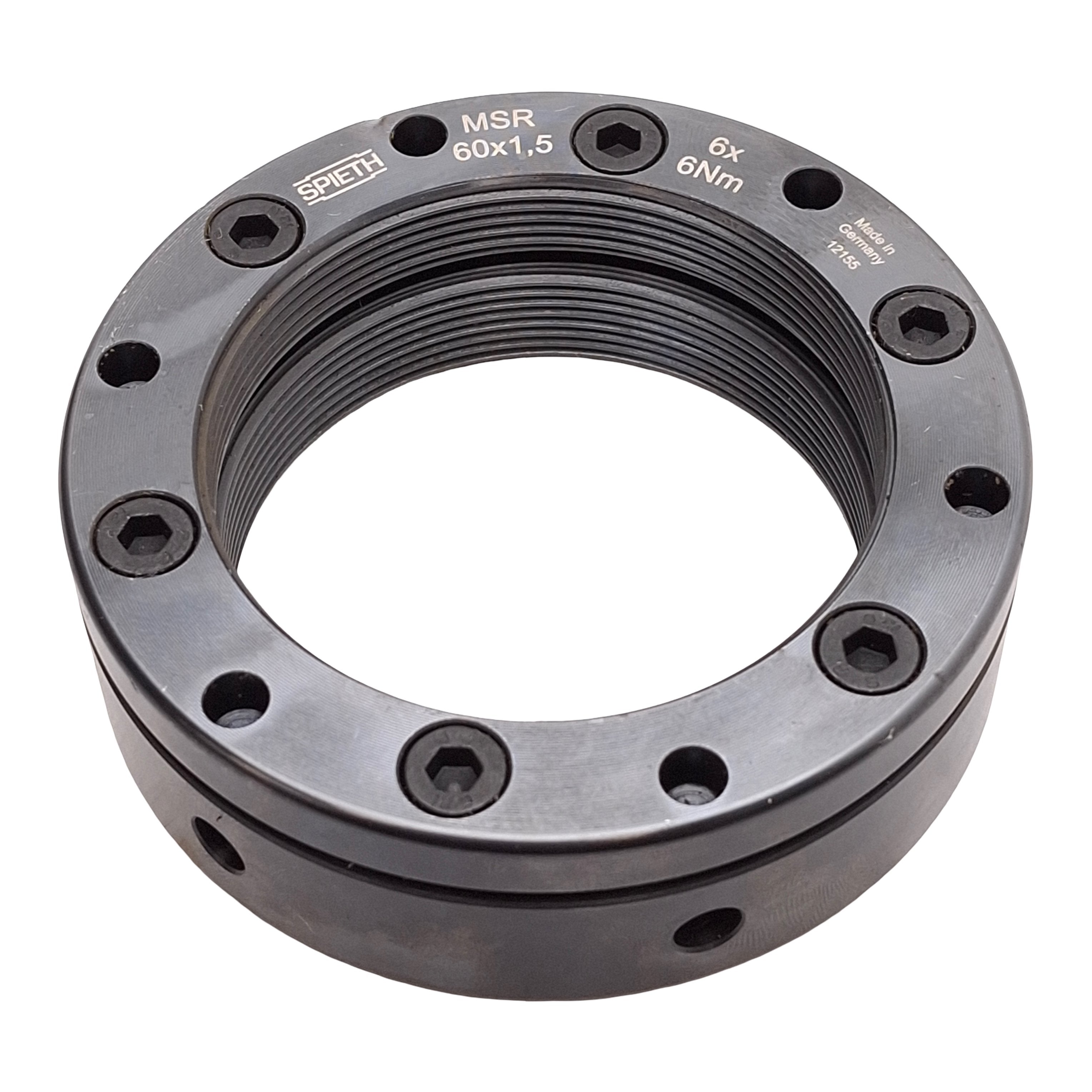 Spieth MSR 60x1.5 Locknut, M60x1.5 Thread, ø84mm OD, 356kN Load, 448Nm ...