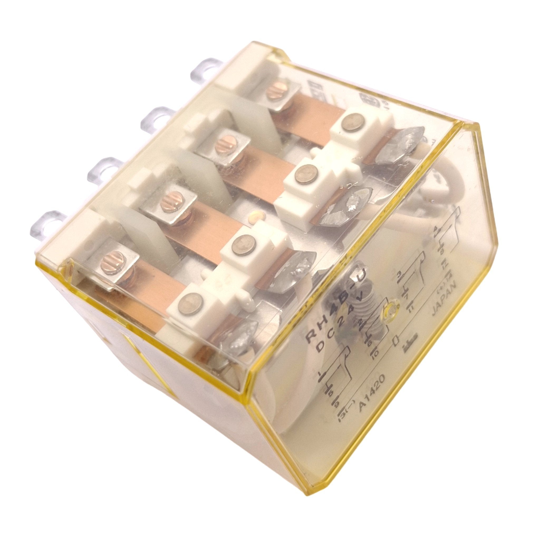 IDEC RH4B-UDC24V Plug-In Relay, 4PDT, 14-Pin, 240VAC 10A Max, 24VDC Co ...