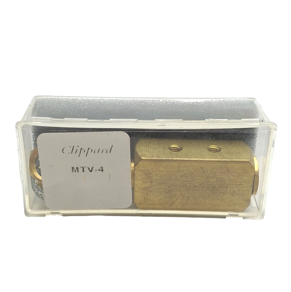 Clippard MTV-4 Brass Toggle Air Control Valve, 2-Position 5-Port, N/C ...