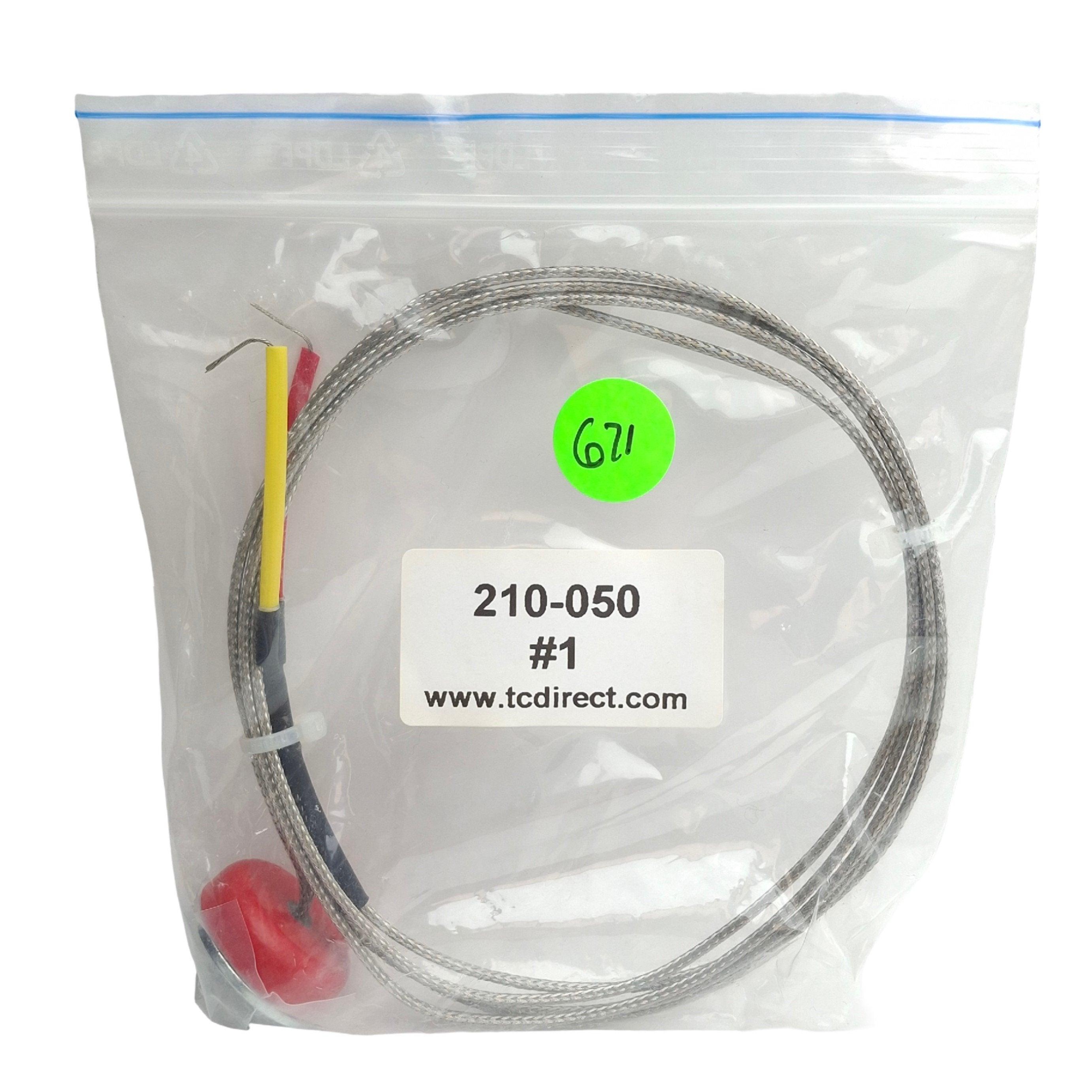 TC Direct 210-050 Magnet Thermocouple, ø1.14in x 0.33in Thick, Type K ...