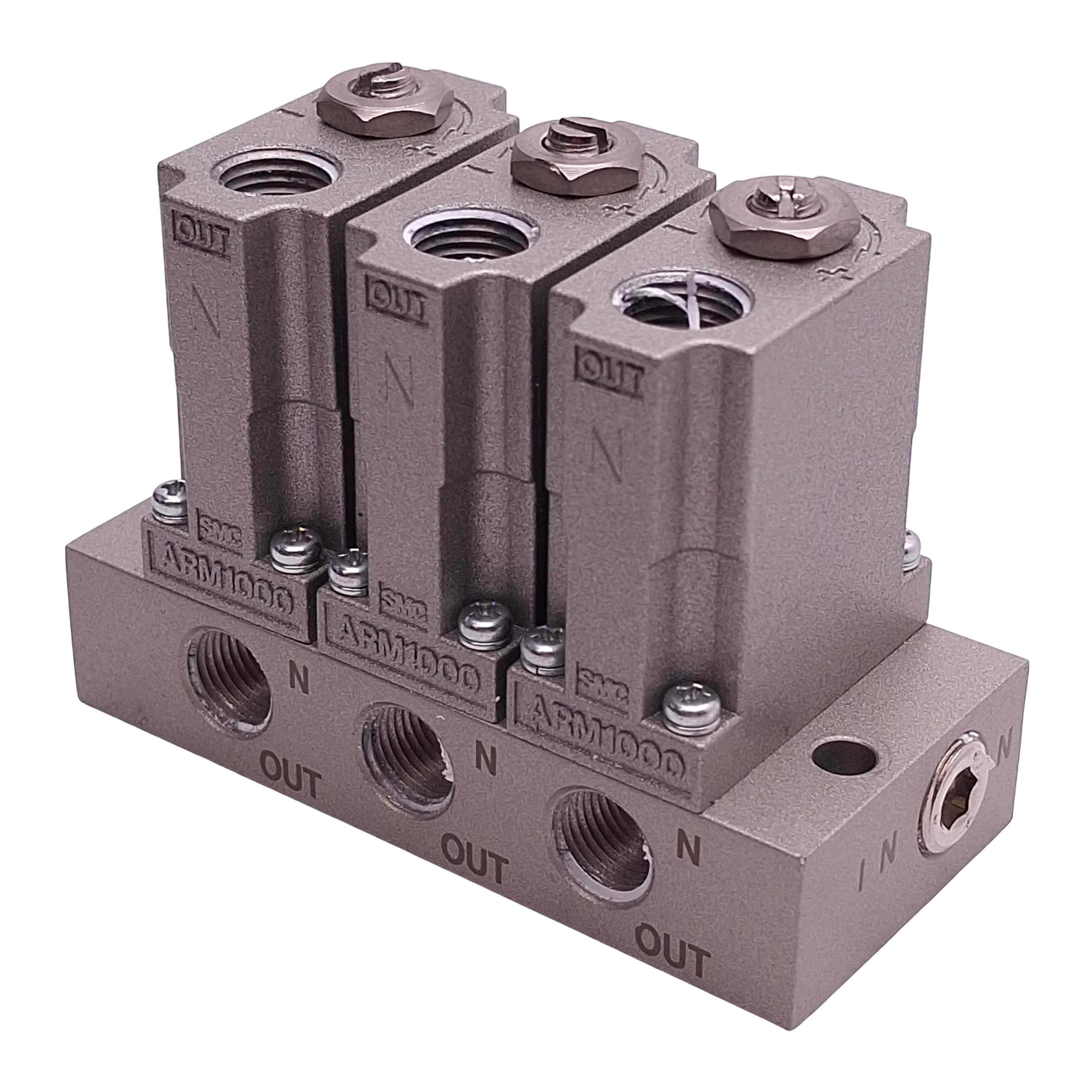 SMC ARM1000-3B1-01 Arm Regulator Manifold, 100Nl/min, 1/8in Rc, 0.8MPa ...