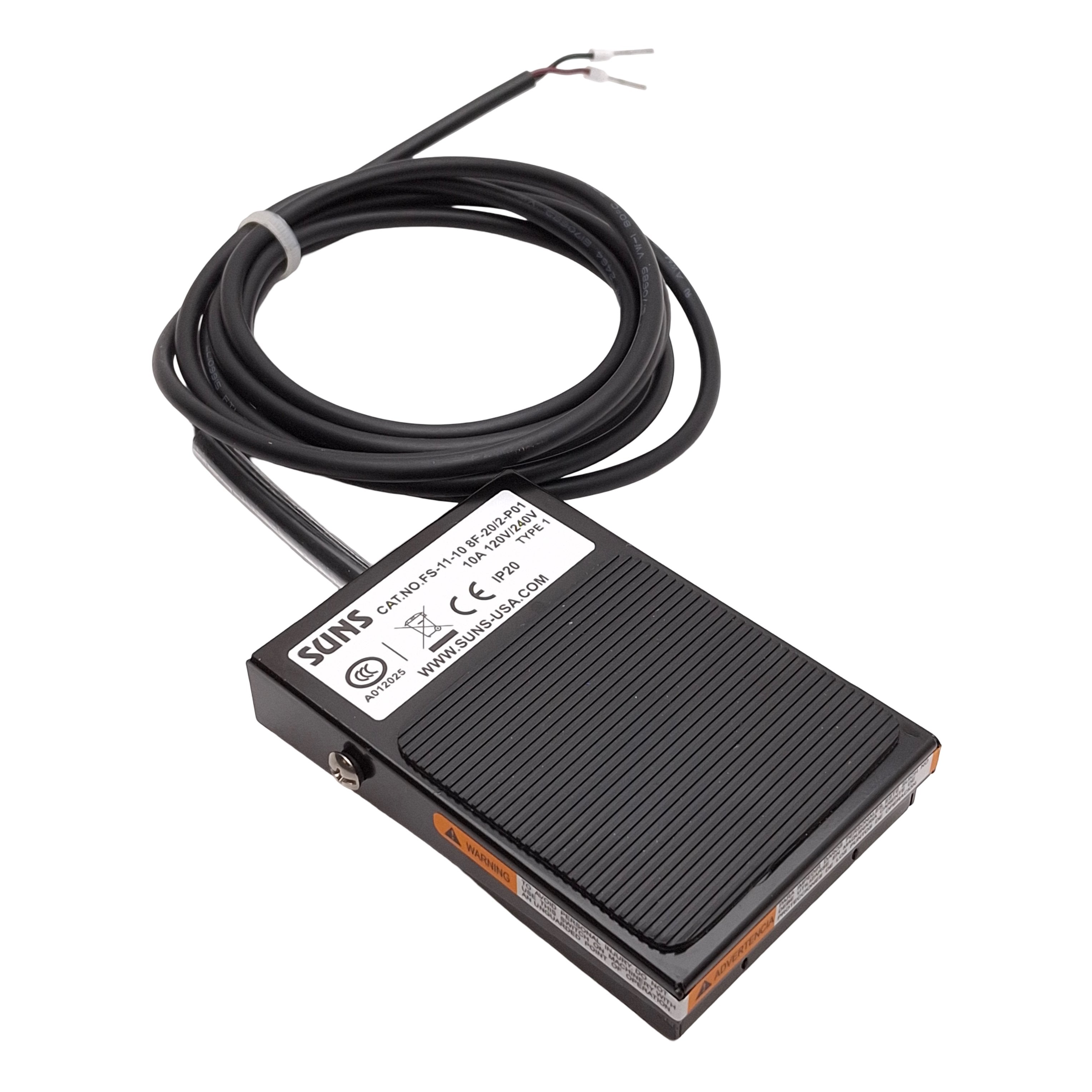 Suns FS-11-10 8F-20/2-P01 Momentary Foot Switch, SPST-NO, 10A 120/240V ...