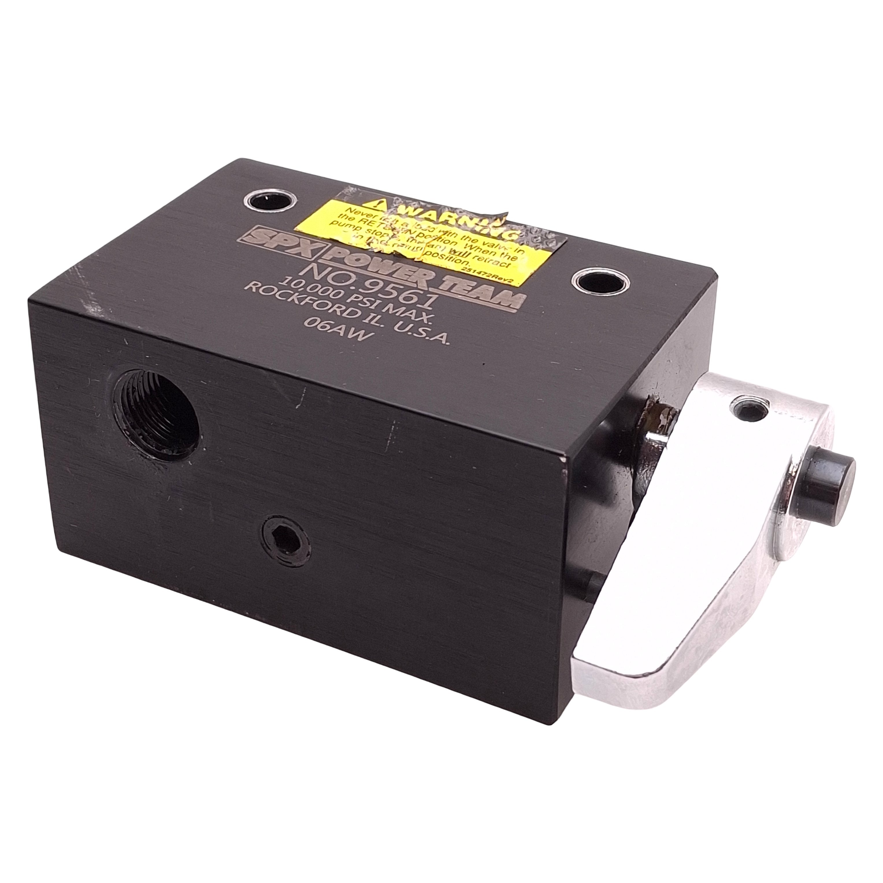 Power Team 9561 2-Way/Auto Dump Valve For PE102 & PR102 Hydraulic Pump ...