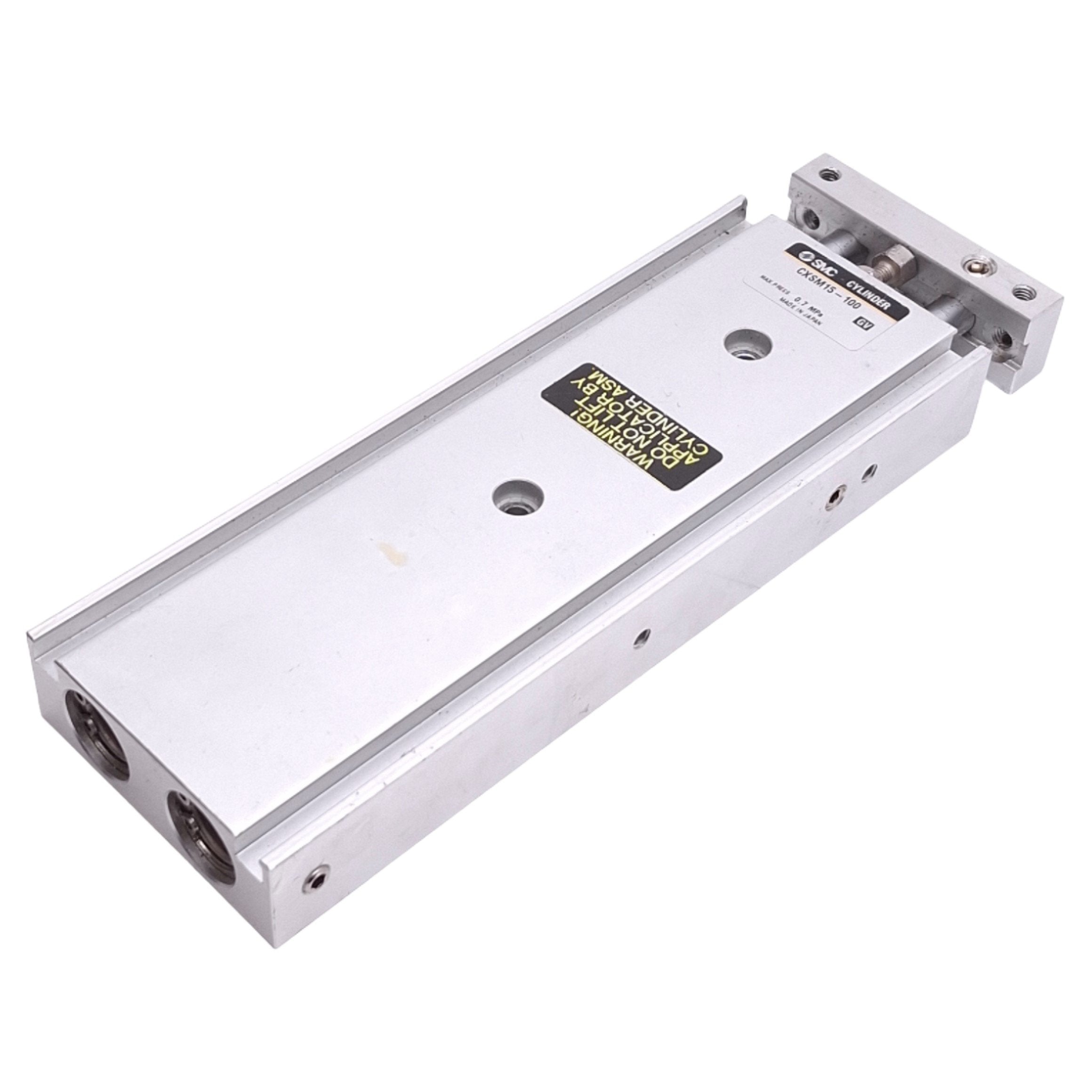 SMC CXSM15-100 Guided Pneumatic Cylinder, ø15mm Bore, 100mm Stroke, 0 ...
