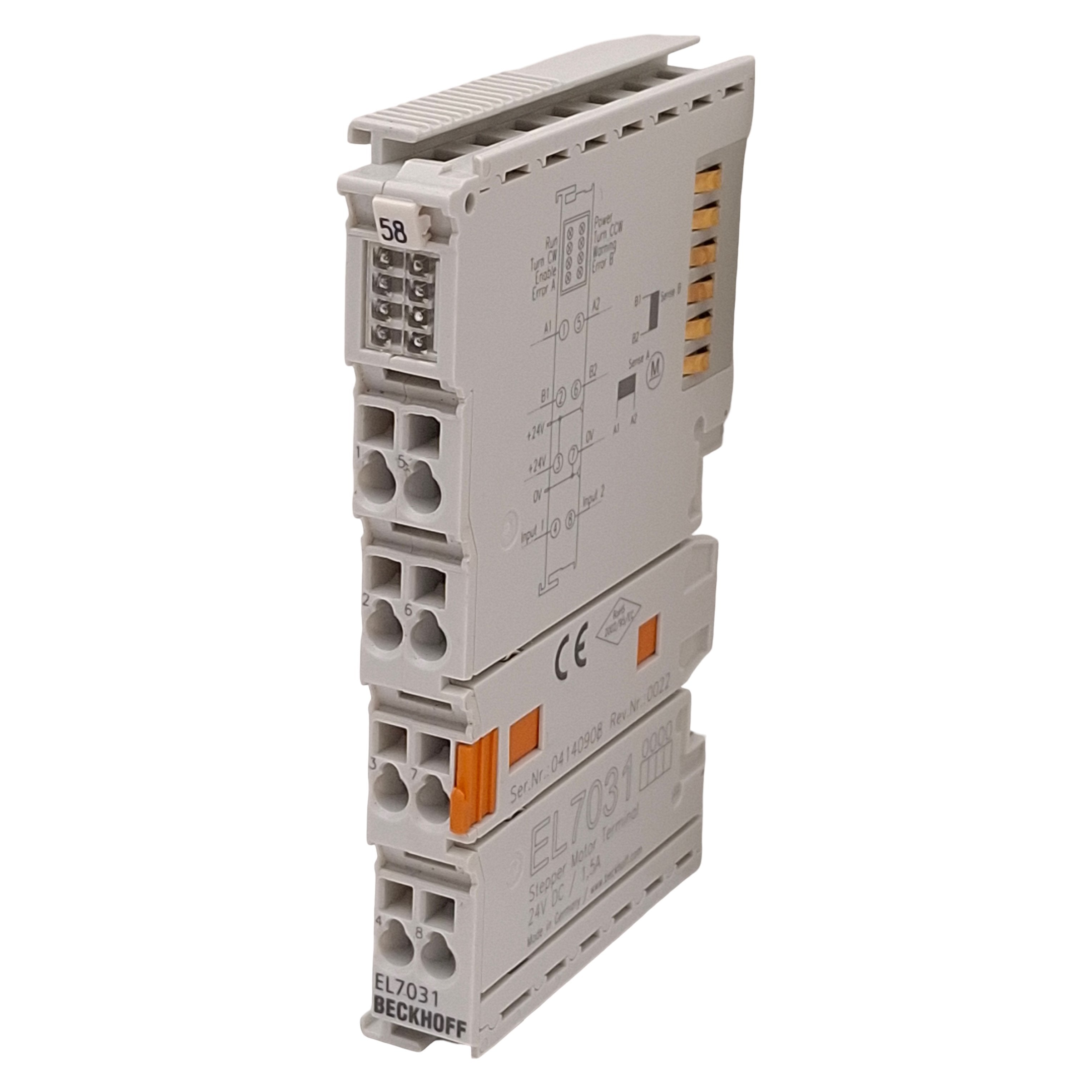 Beckhoff EL7031 EtherCAT Terminal, 1-Channel Stepper Motor Interface ...