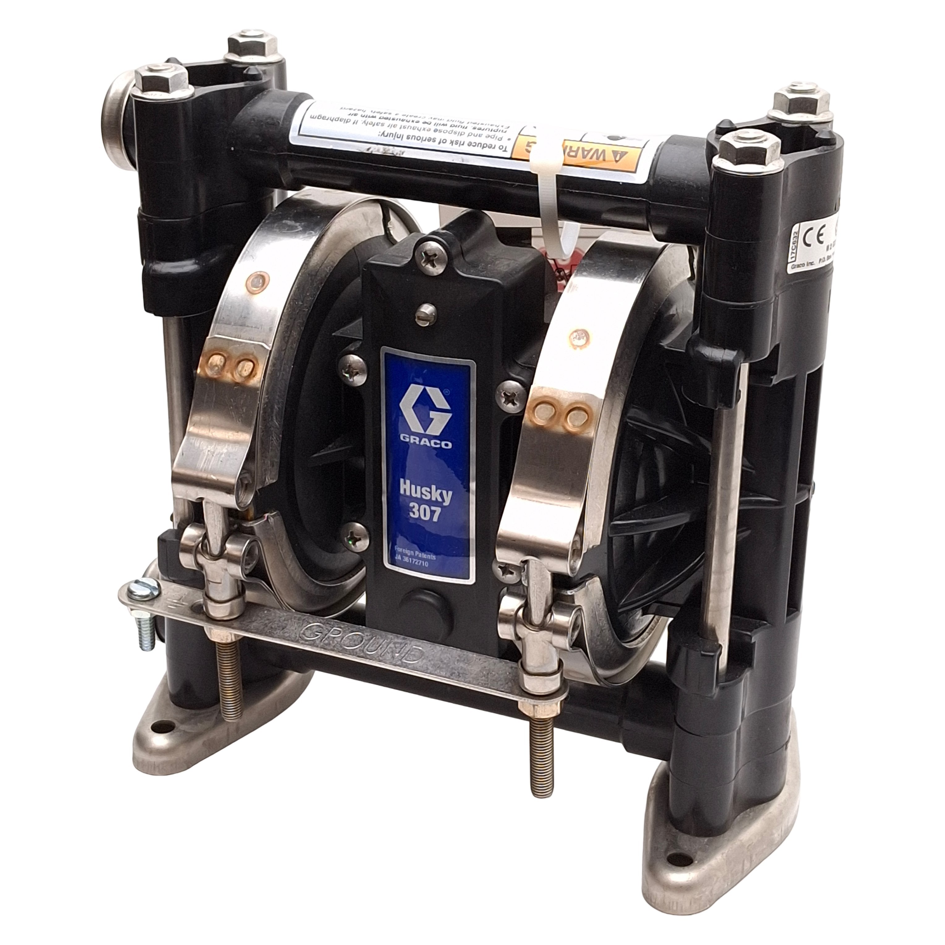 Graco D31277 Husky 307 Air Operated Diaphragm Pump, 7GPM, 100PSI, 3/8i ...
