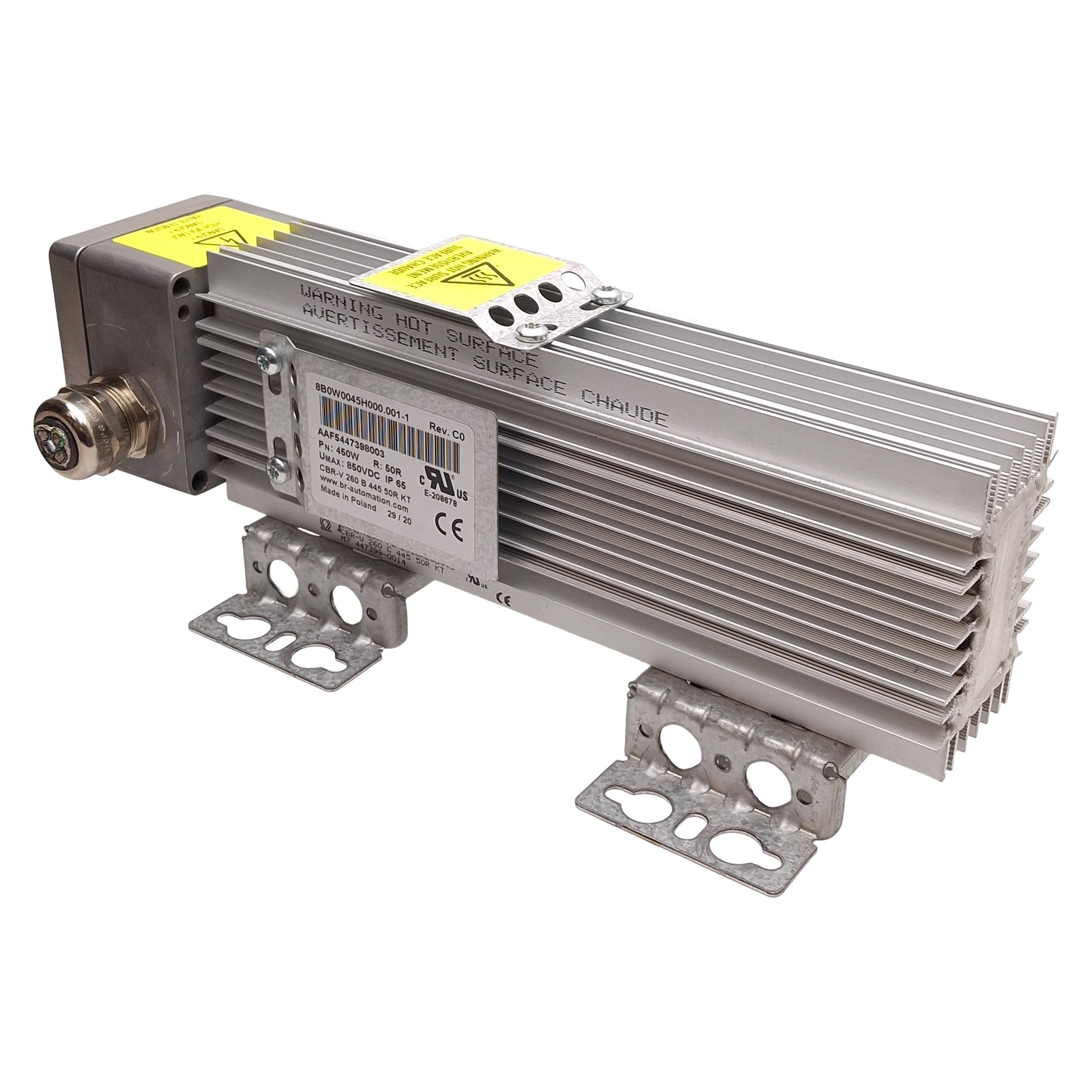 B&R 8B0W0045H000.001-1 Intrinsically Safe Braking Resistor, 450W, 50Ω ...