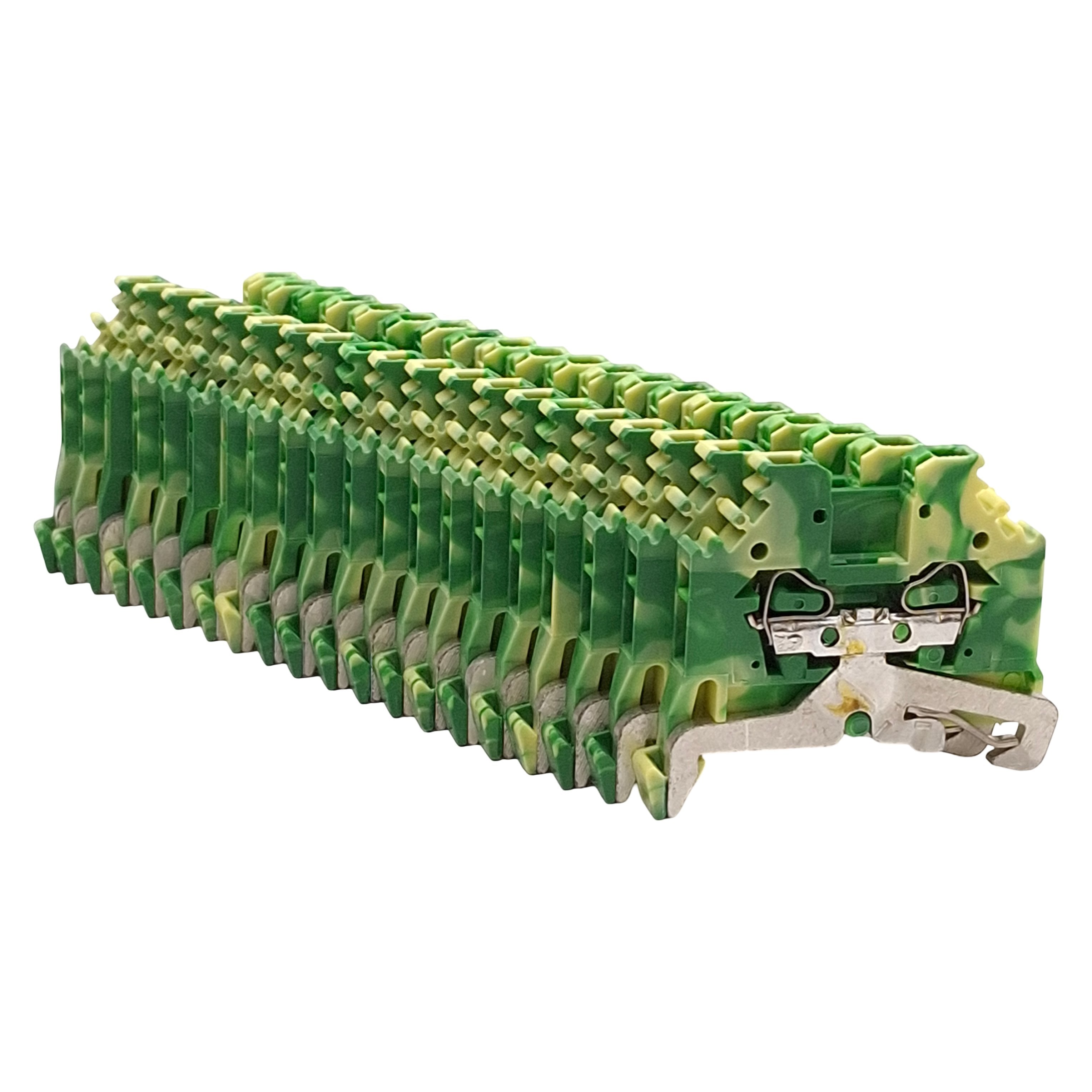 Lot of 20 Wago 280-107 Ground Terminal Block, 2-Position, 5mm Width, D ...