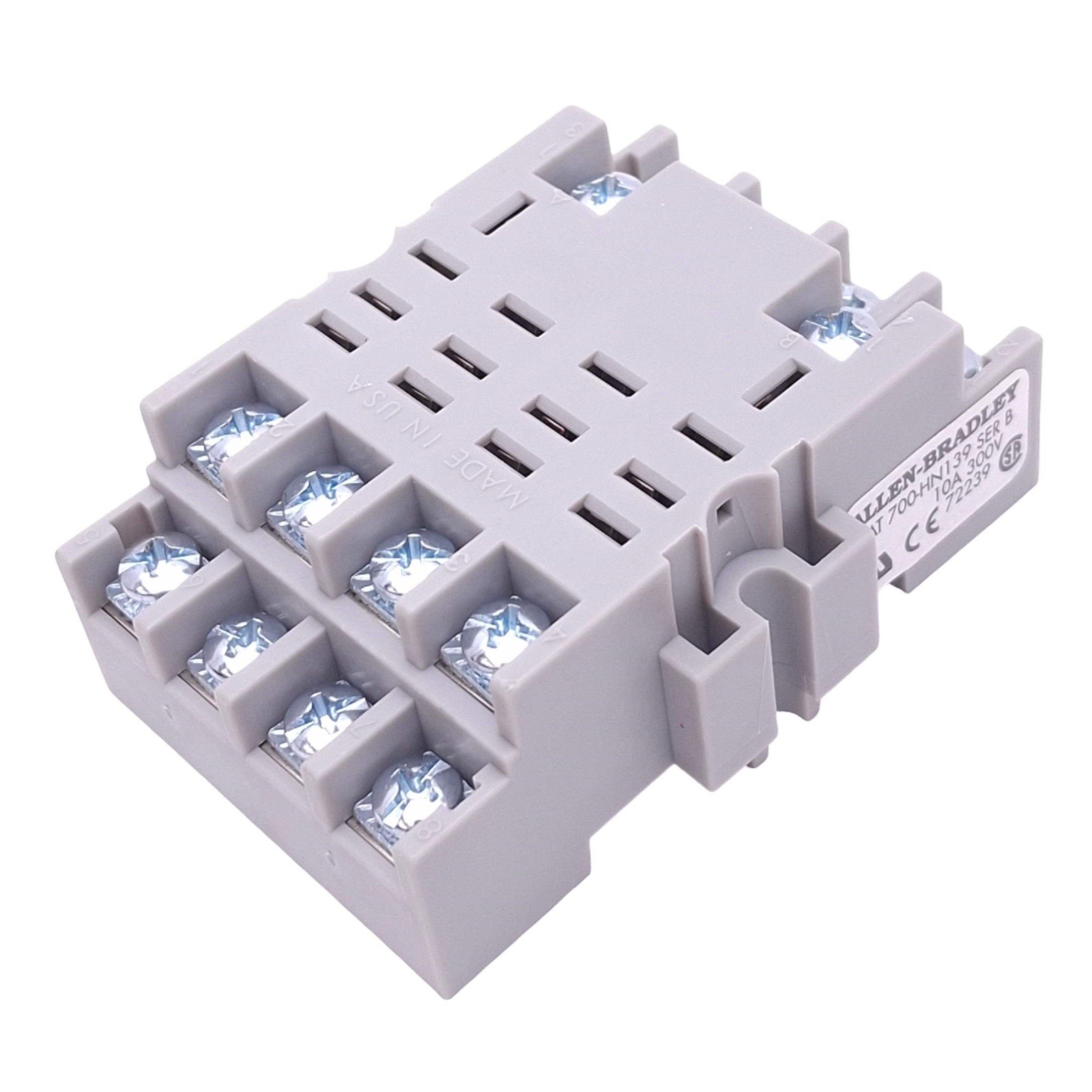 Allen Bradley 700-HN139 Ser B Relay Socket, 14-Pin Blade, 300V 10A, DI ...