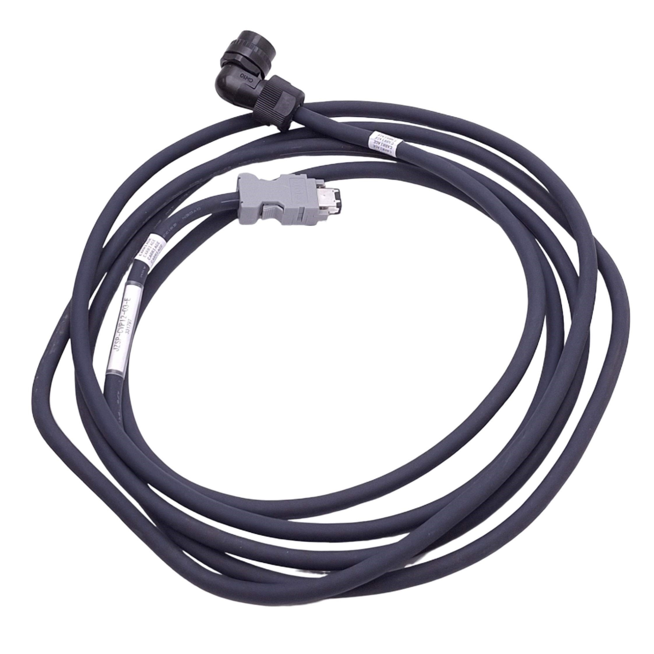 Yaskawa JZSP-CVP12-03-E Servo Motor Encoder Cable, FireWire to 10-Pin ...