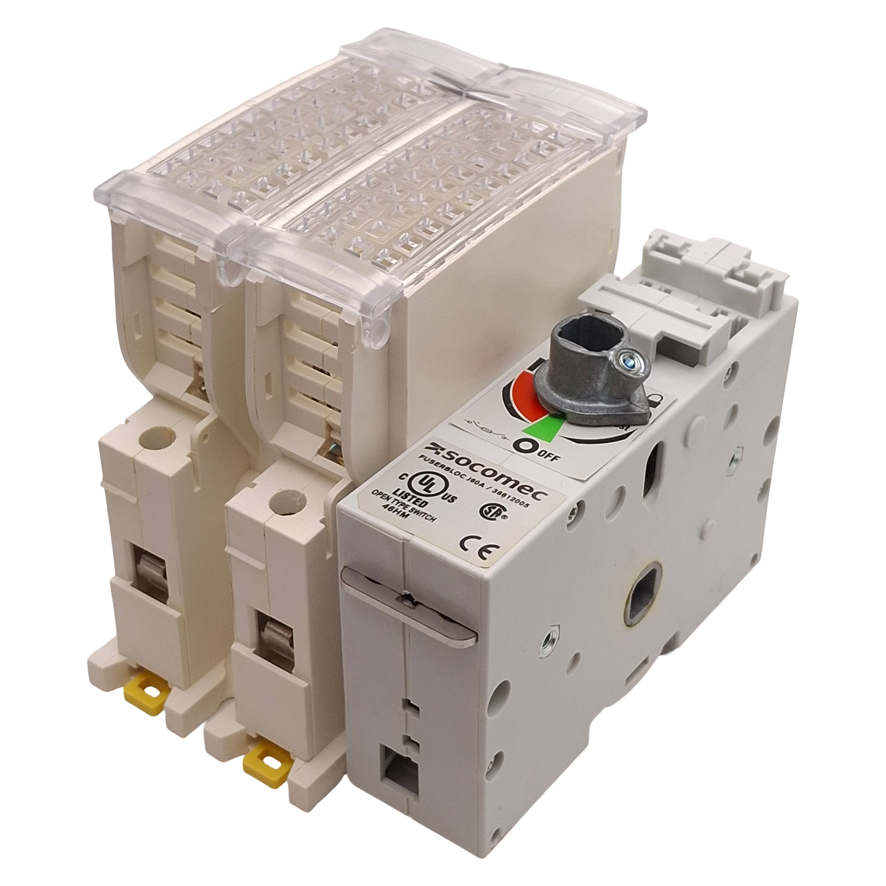 Socomec 38612005 FUSERBLOC Fusible Disconnect Switch, 2-Pole, 60A 600V ...