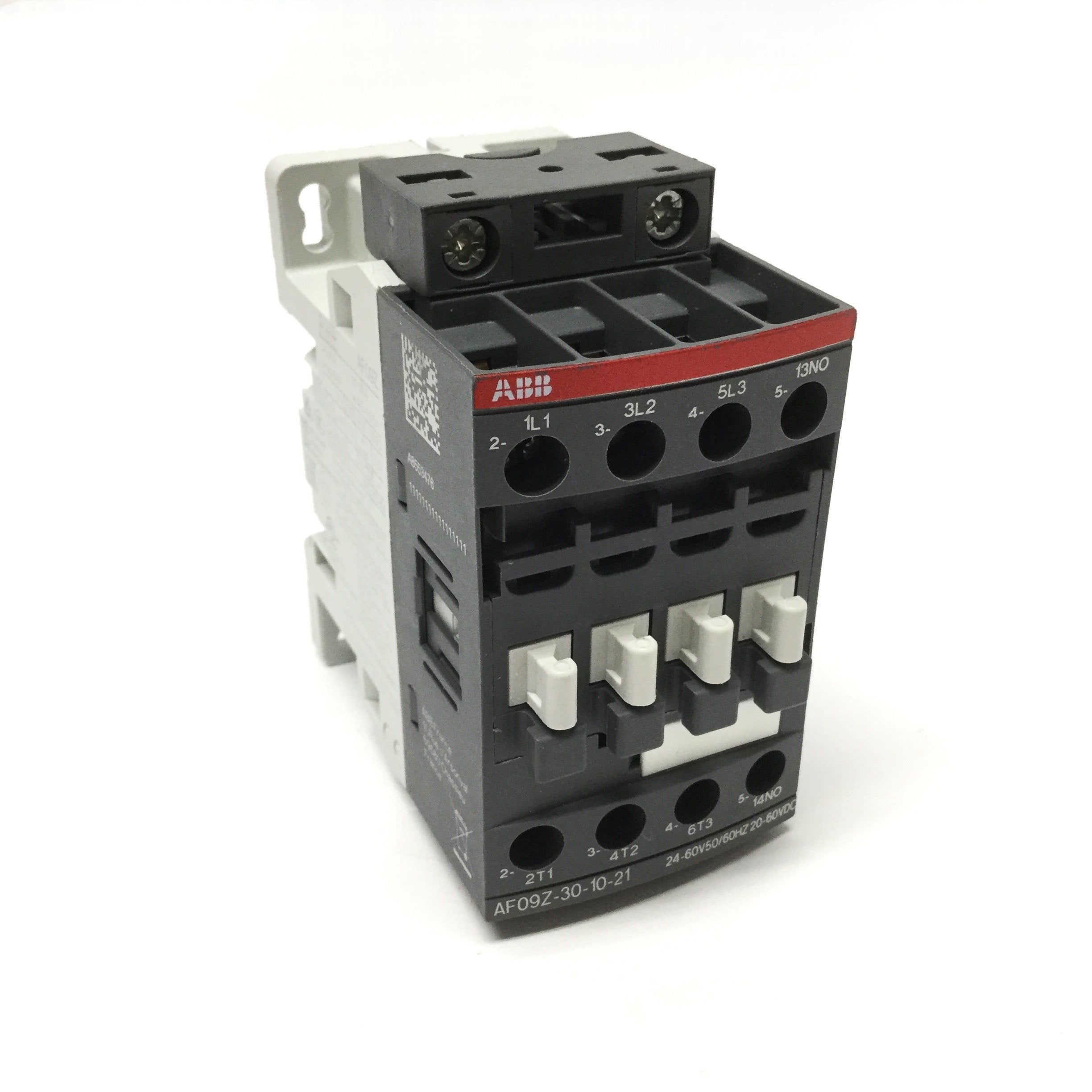 ABB AF09ZB-30-10-21 Contactor, 3-Pole + 1NO, 24-60V AC/DC Coil, 600VAC ...