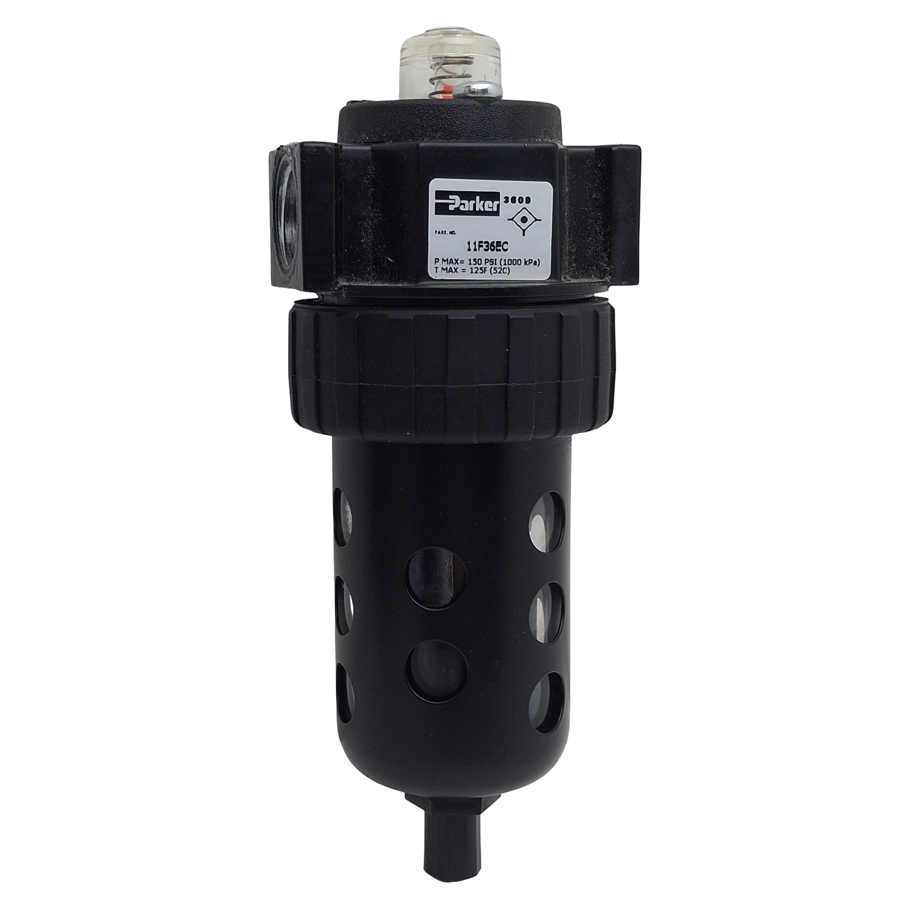 Parker 11F36EC Particulate/Coalescing Filter, 1/2in NPT, Grade 6, 150p ...
