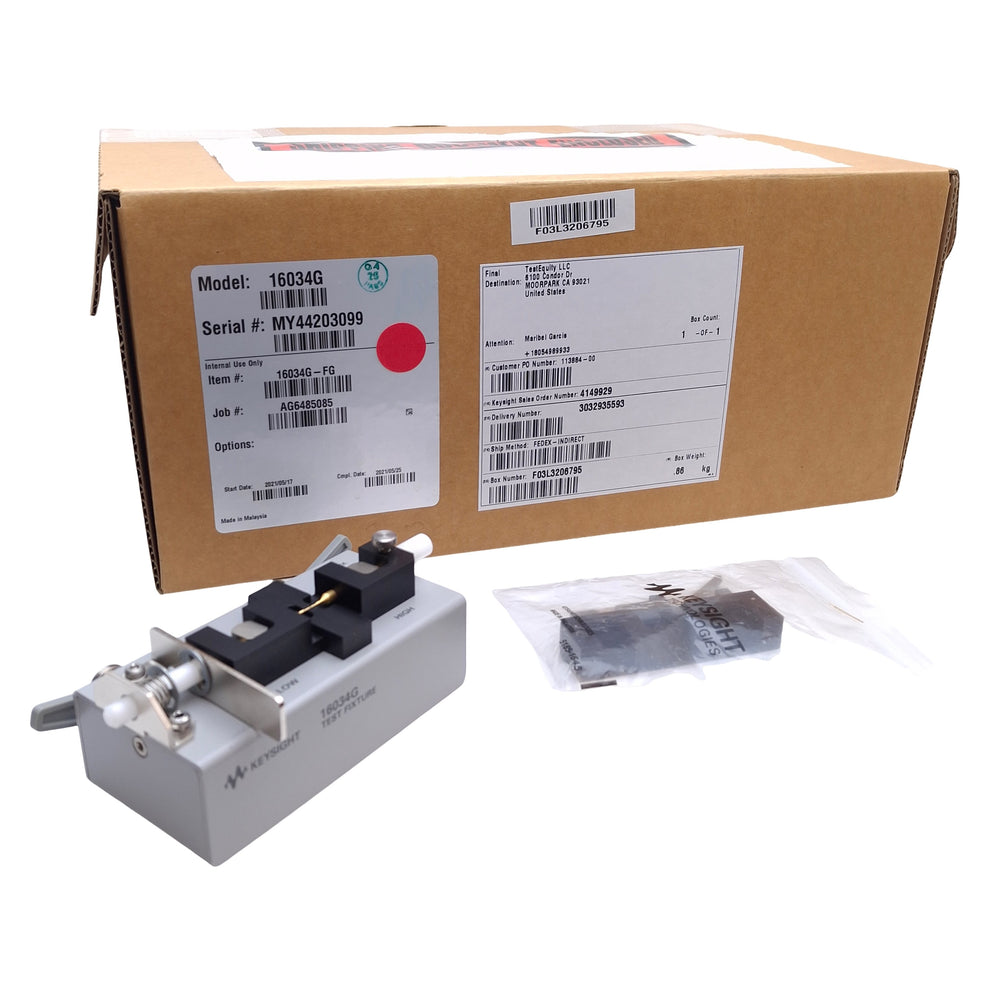 Keysight 16034G SMD Test Fixture 4-Terminal Pair, 2-Terminal DUT, 42VA ...