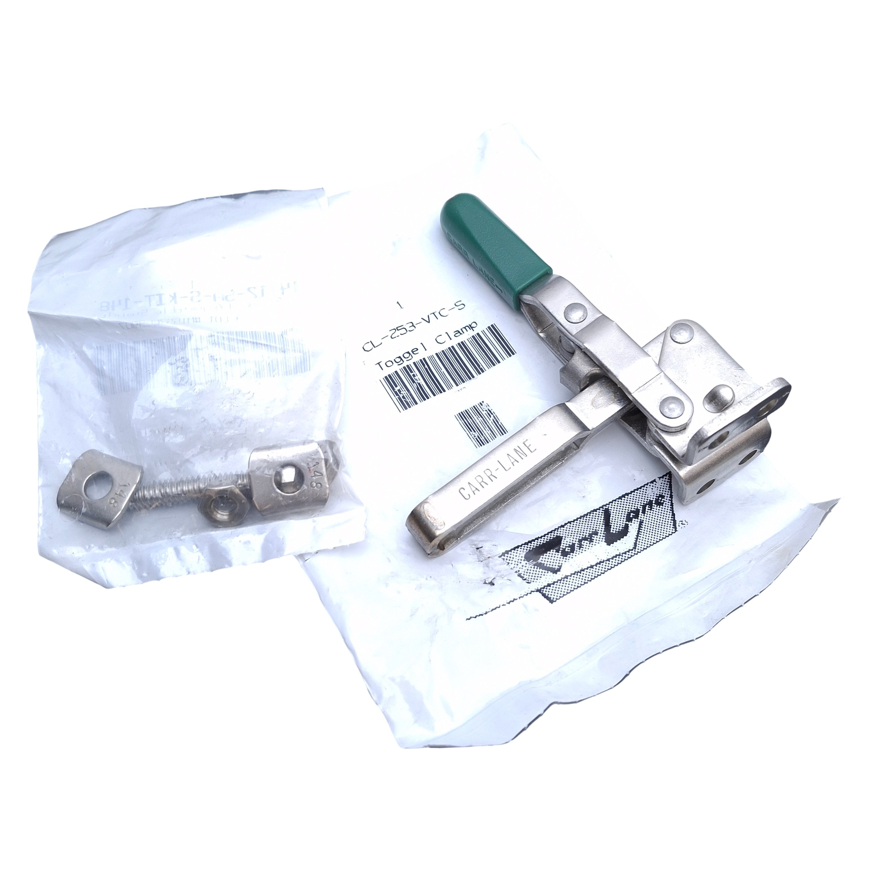 Carr Lane CL-153-VTC-S Stainless Steel Toggle Clamp 200lbs, 2-3/16" Ar ...