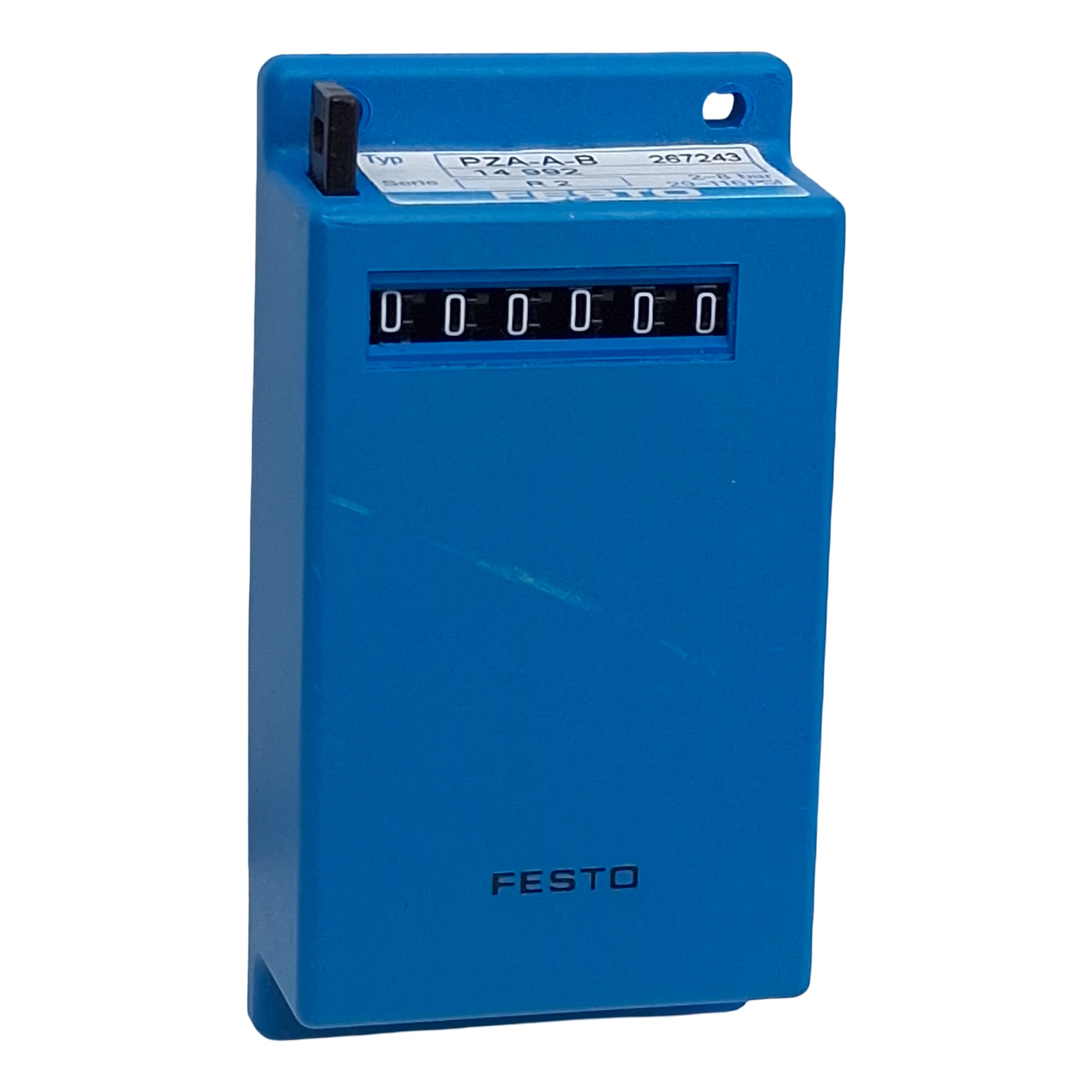 Festo PZA-A-B 14992 Pneumatic Adding Counter, 2-8bar, M5 x 0.8, 6-Digi ...