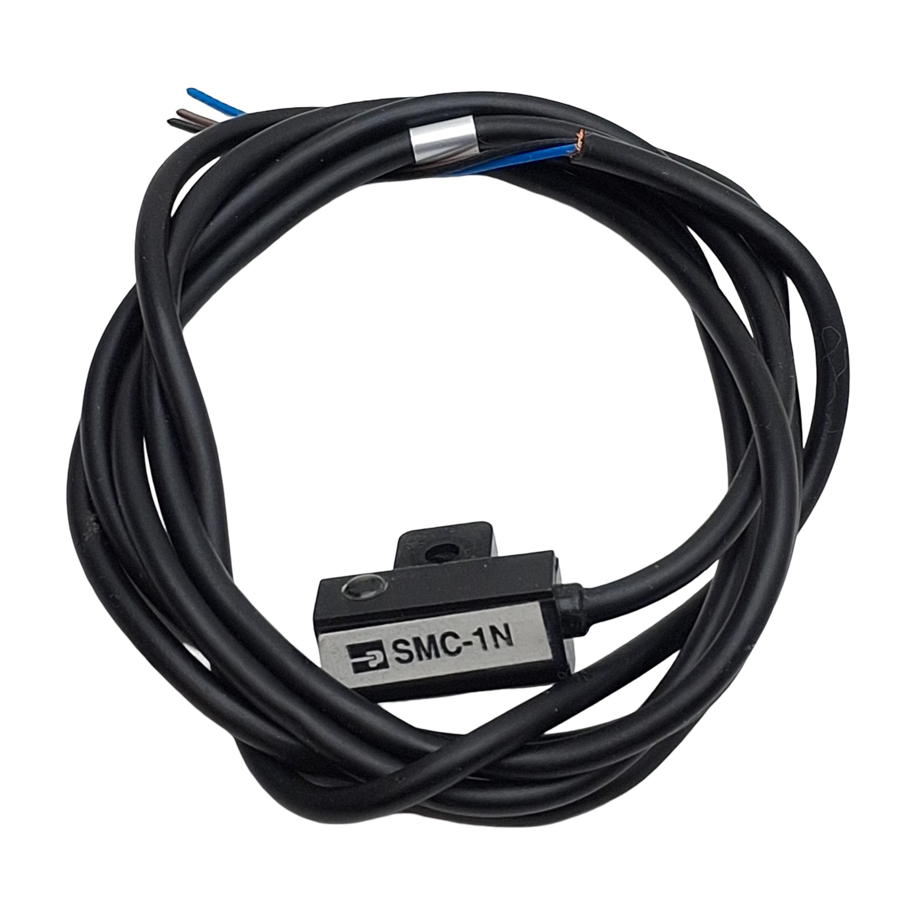 Parker SMC-1N Hall Effect Sensor, NPN N.C, 6-30VDC, 150mA, White/Red L ...