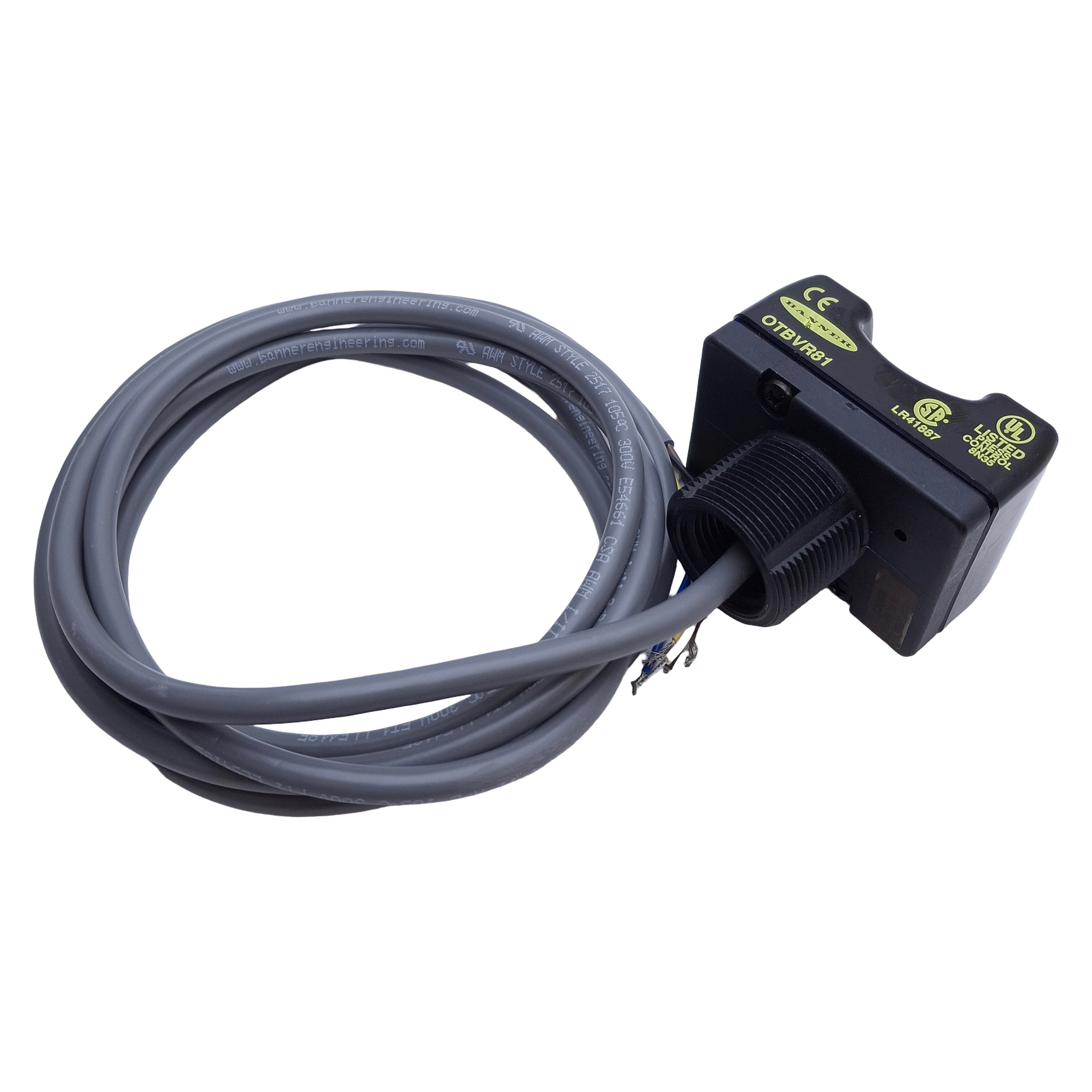 Banner OTBVR81 Optical Momentary Touch Button, 20-30VAC/DC, SPDT, No G ...