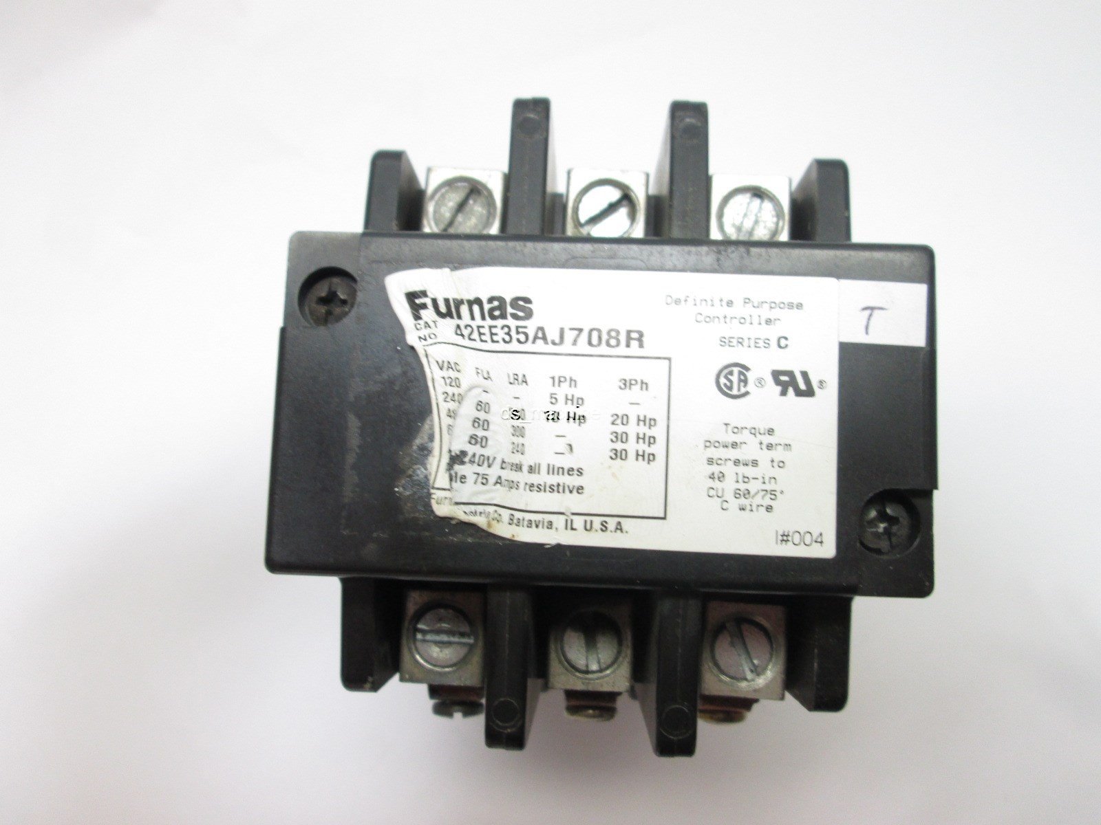 FURNAS 42EE35AJ708R Magnetic Contactor 24VAC Control 60A 3 Pole – Next ...